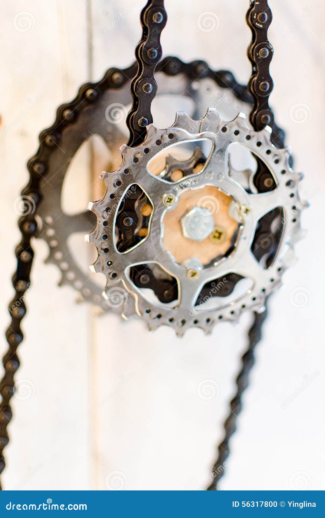 A gear with chains stock photo. Image of black, chains - 56317800