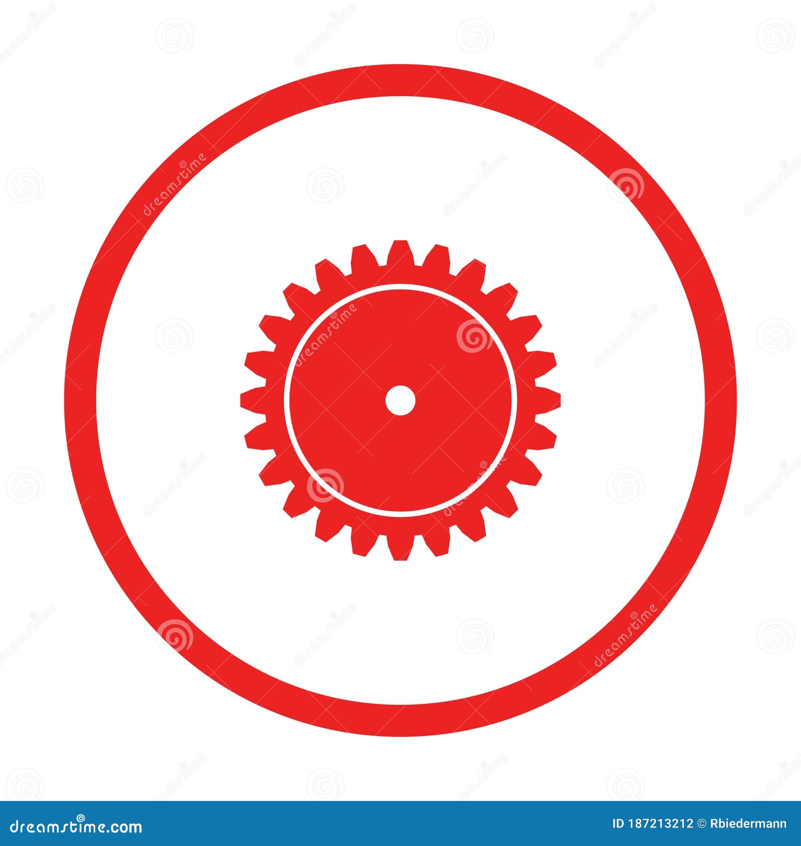 Gear and circle stock vector. Illustration of icon, wheel - 187213212