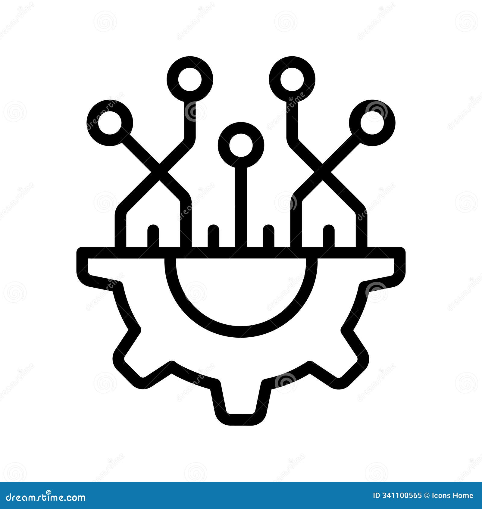 Gear with Circuits Representing Automating and Mechanical Processes ...