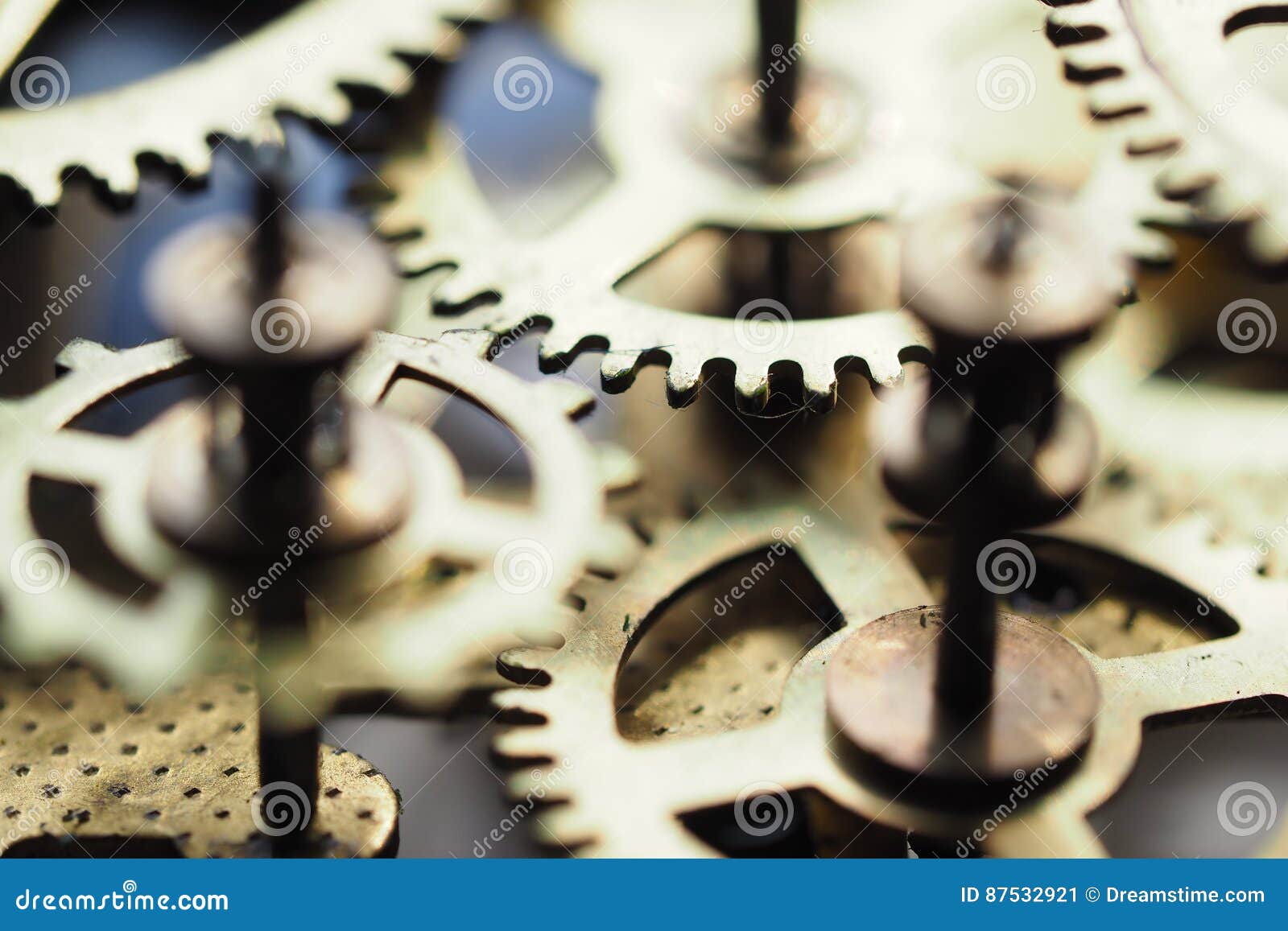 Gear Clock stock image. Image of precise, machine, gears - 87532921