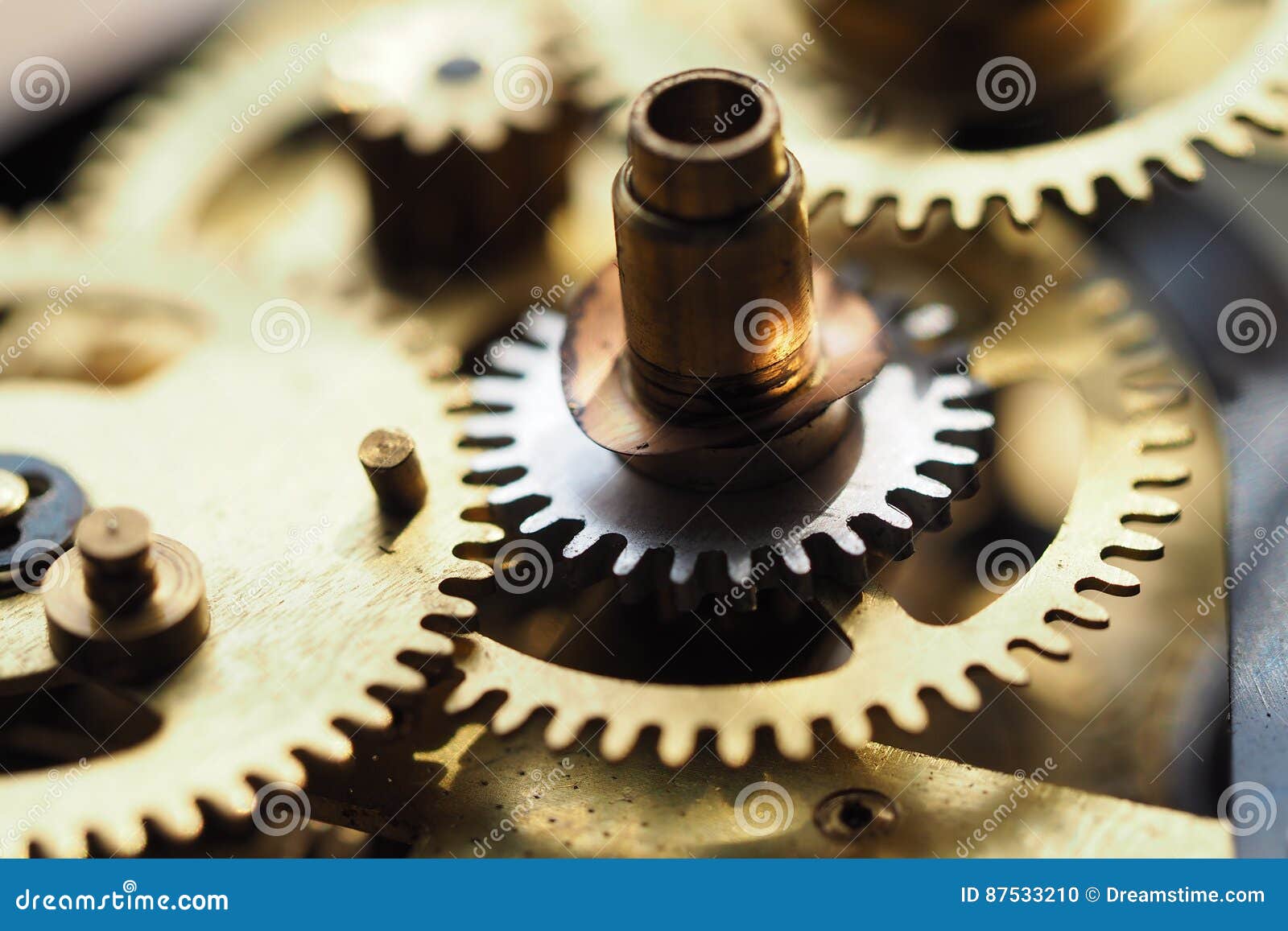Gear Clock stock photo. Image of rotation, machine, time - 87533210
