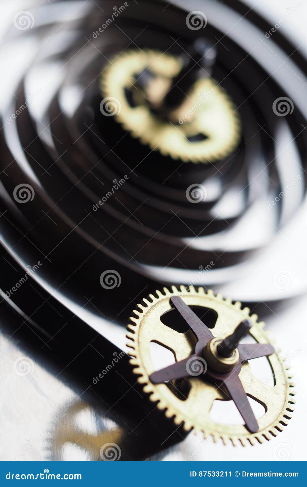 Gear Clock stock image. Image of industrial, watch, gears - 87533211