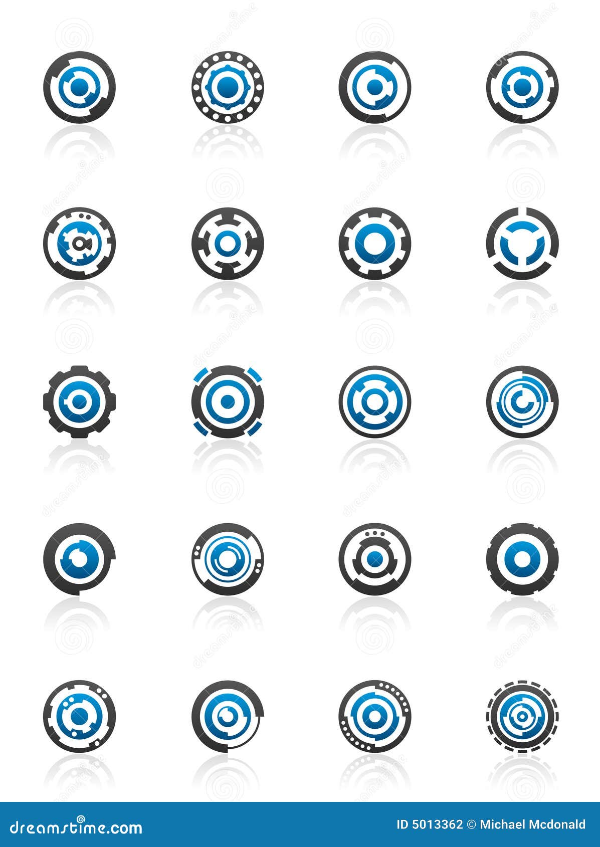 Gear and Cog Design Elements Stock Vector - Illustration of silver ...