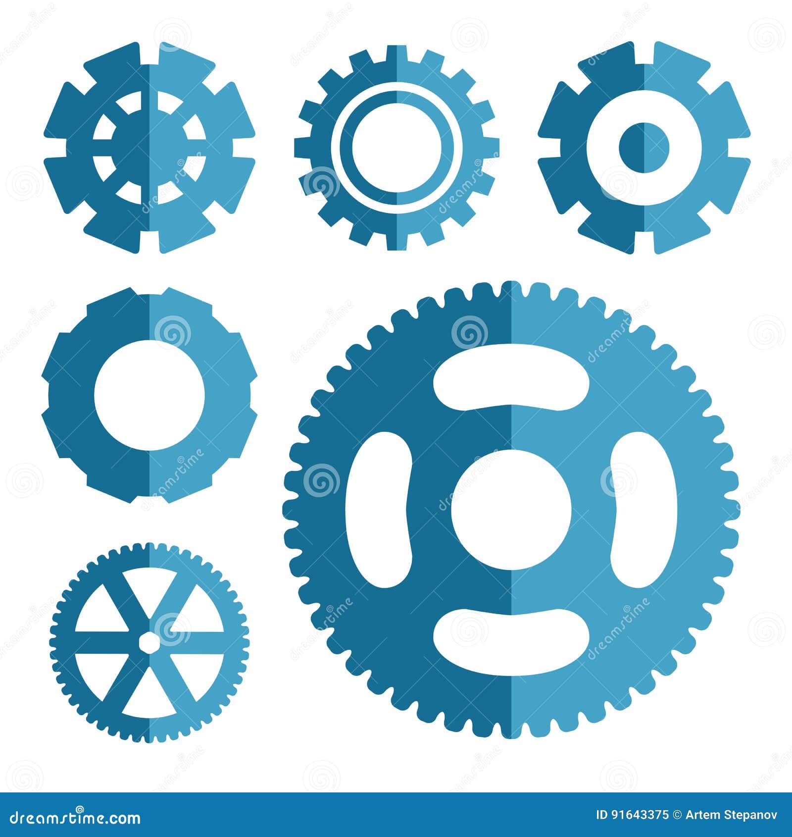 Gear or Cog Icon Vector Illustration Stock Vector - Illustration of ...