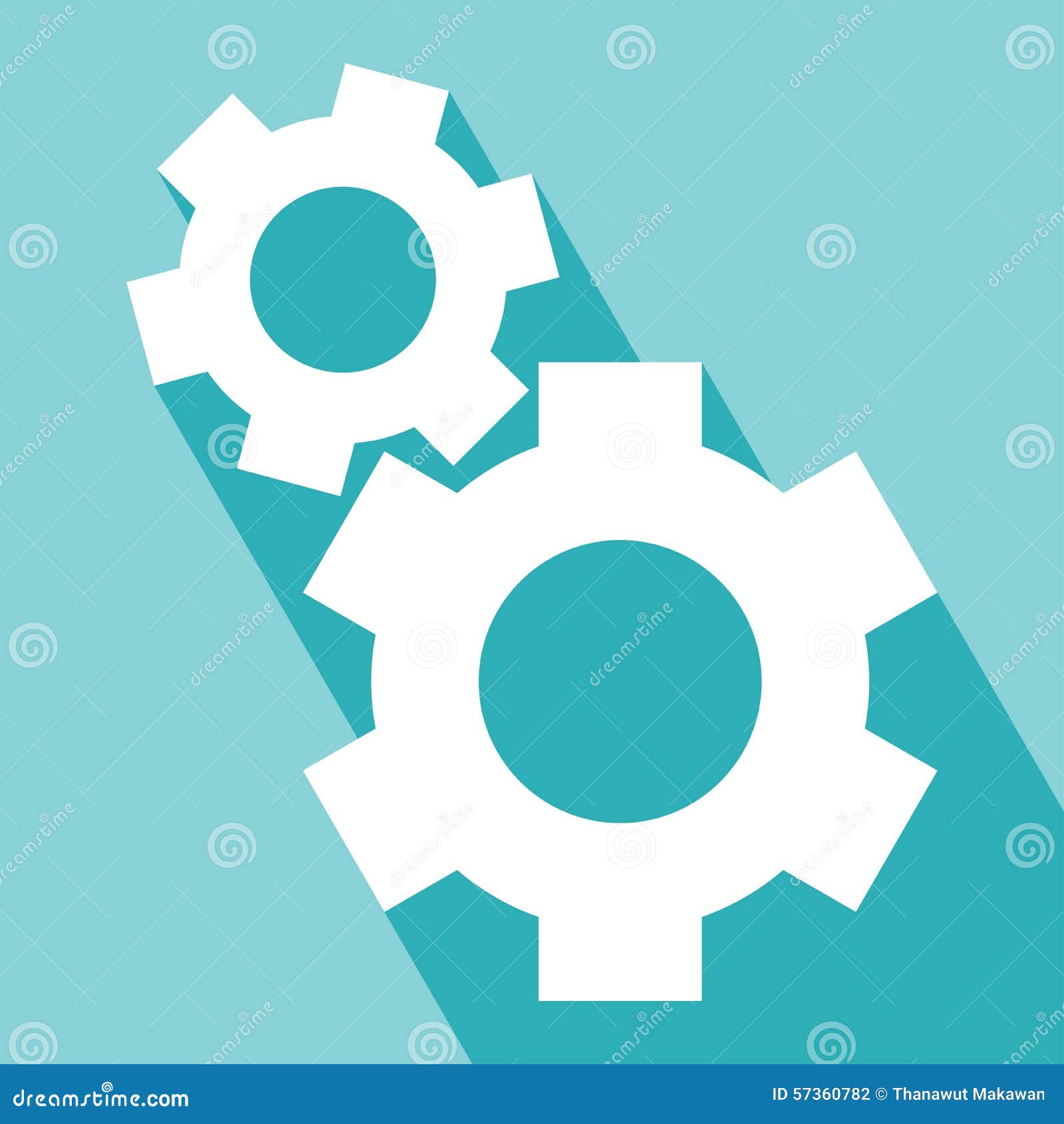 Gear or cog icons stock vector. Illustration of design - 57360782