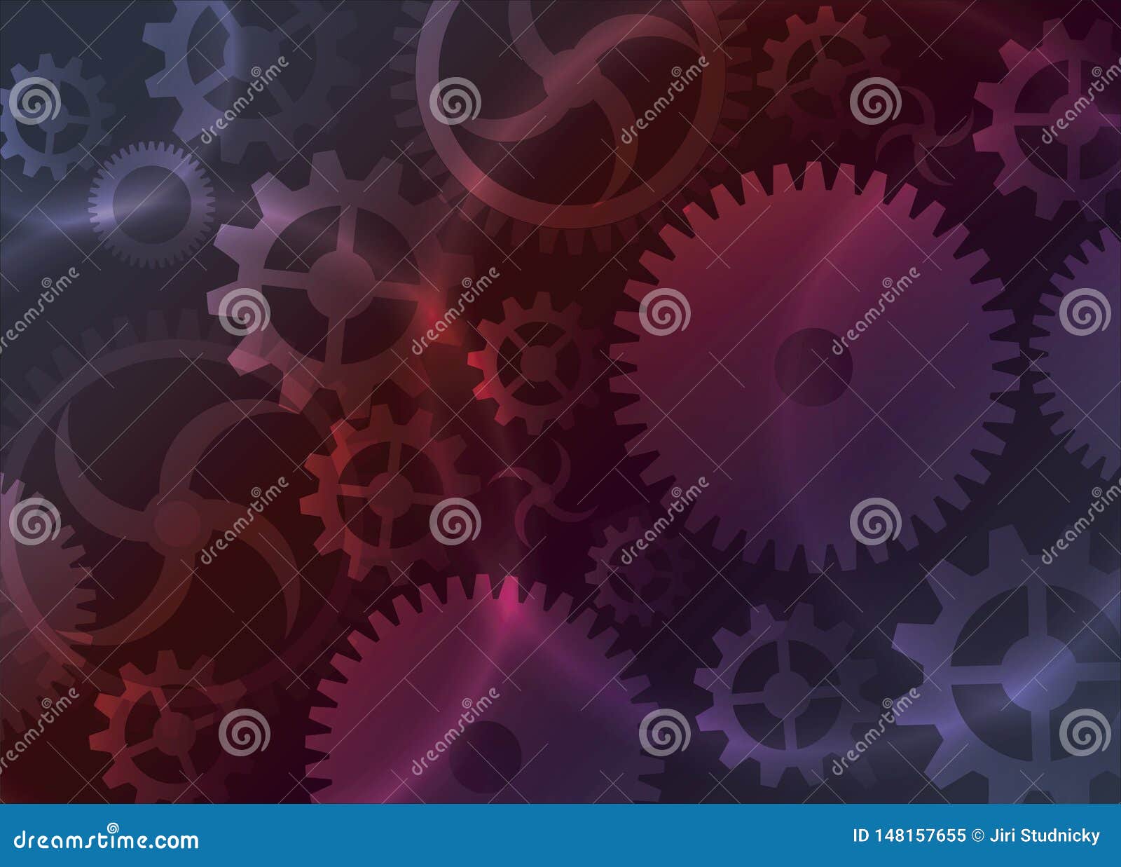 Gear, Cog Wheels Industrial Background. Stock Vector - Illustration of ...