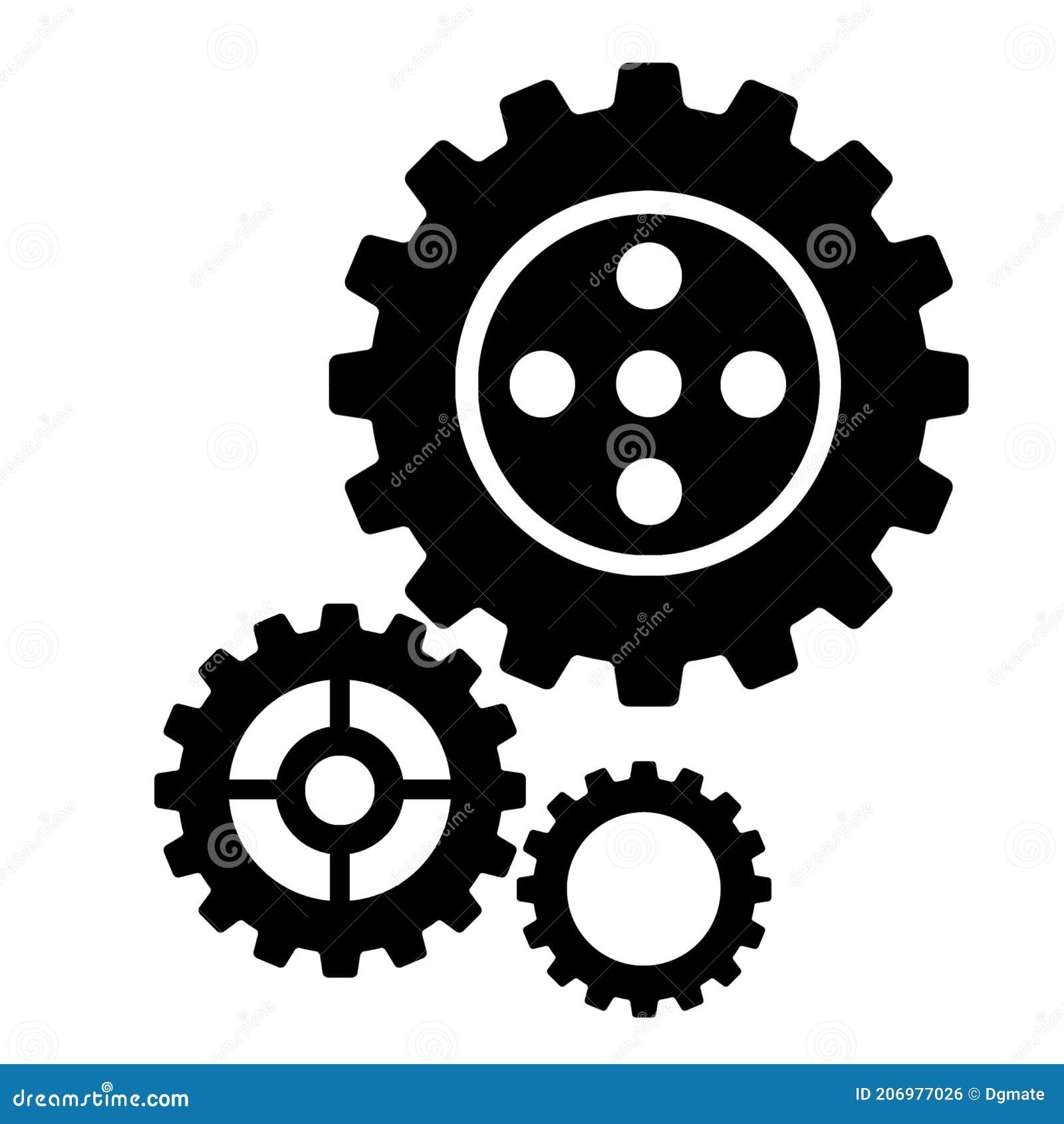 Gear Cogs Industrial Mechanical Stock Illustration - Illustration of ...