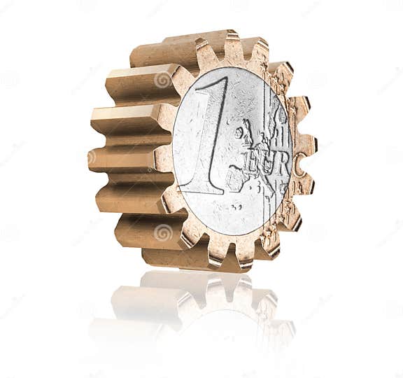 Gear coin stock photo. Image of commerce, money, cash - 22411336