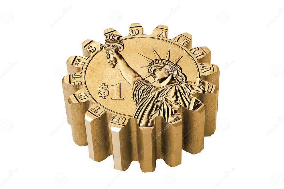Gear coin stock photo. Image of market, currency, financial - 22411358