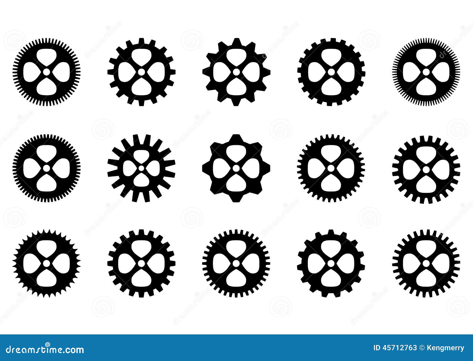Gear Collection Machine Gear Stock Vector - Illustration of metal, gear ...