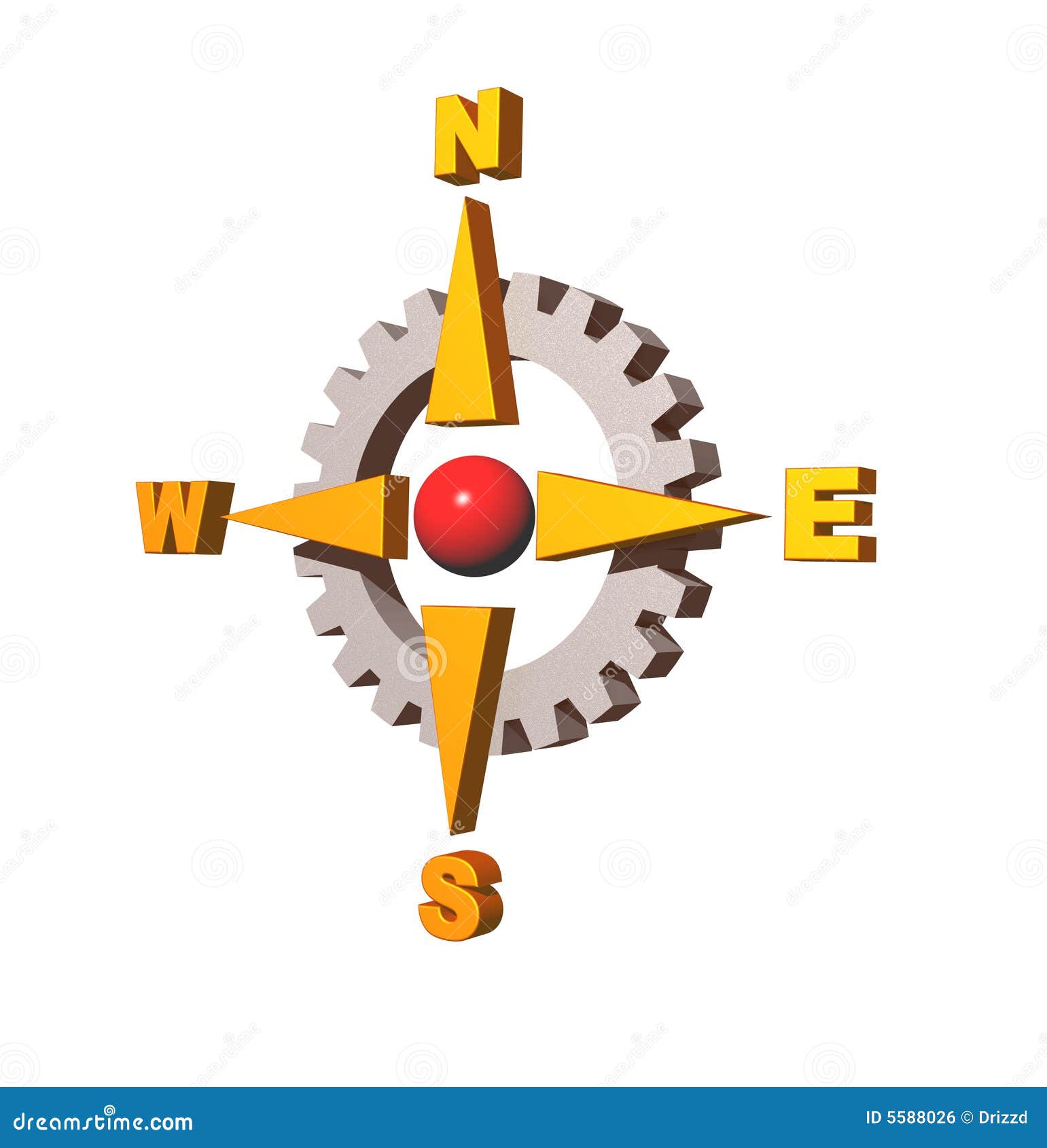 Gear Compass Logo Stock Illustration | CartoonDealer.com #5584864