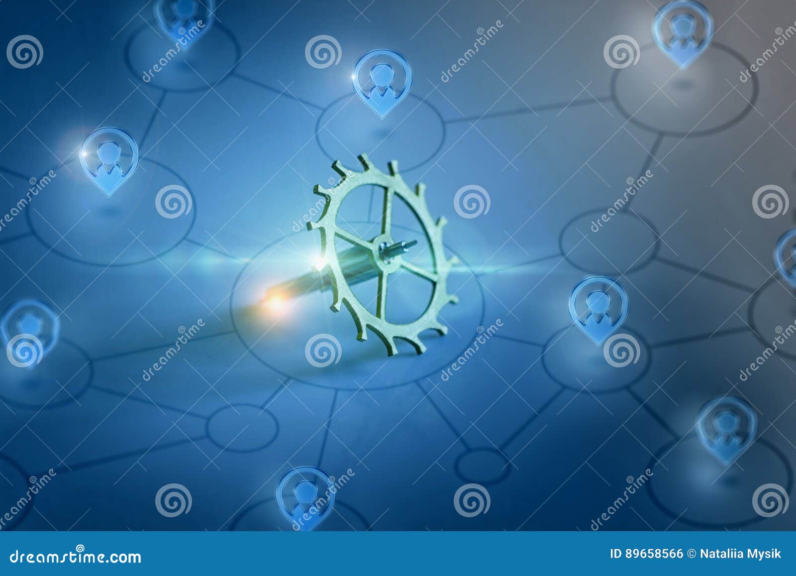 Gear Configuration and Network Management. Stock Photo - Image of ...