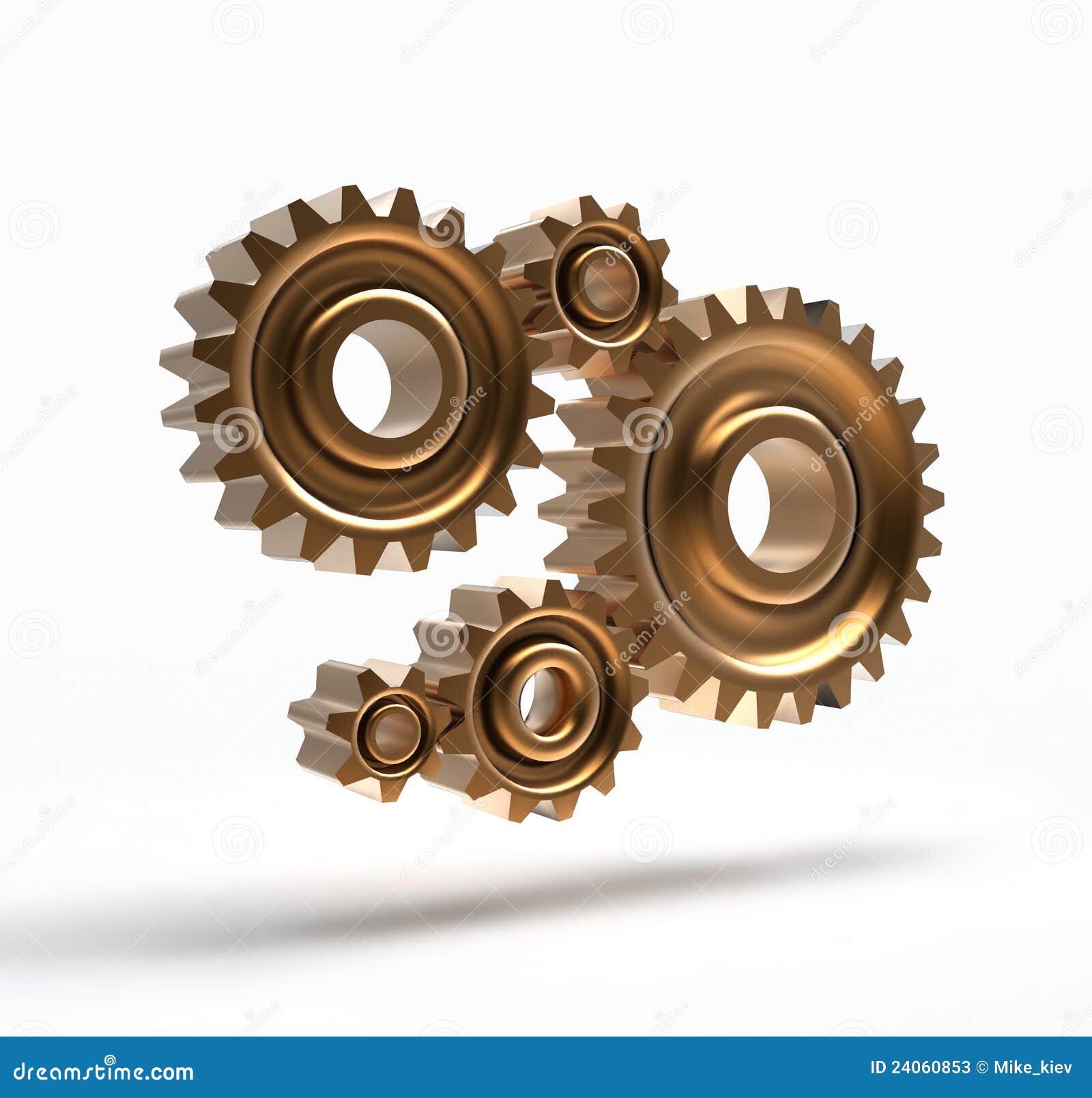 Gear connection stock illustration. Illustration of golden - 24060853