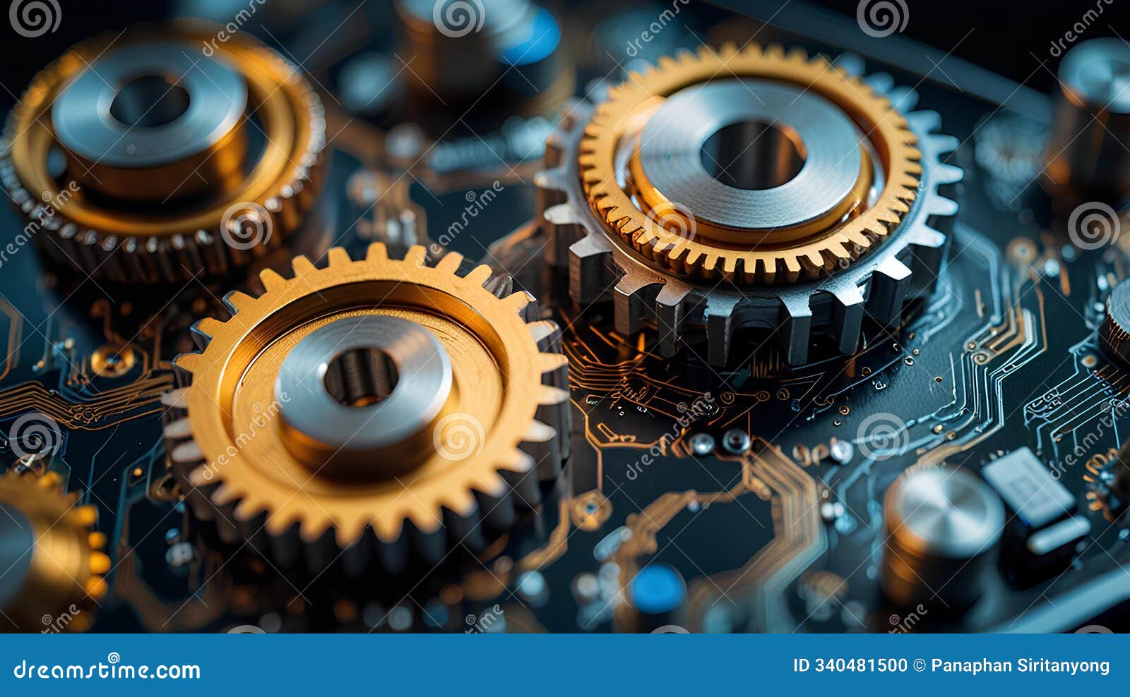 Gear Connection Circuit Synergy with Technology Processes Stock ...