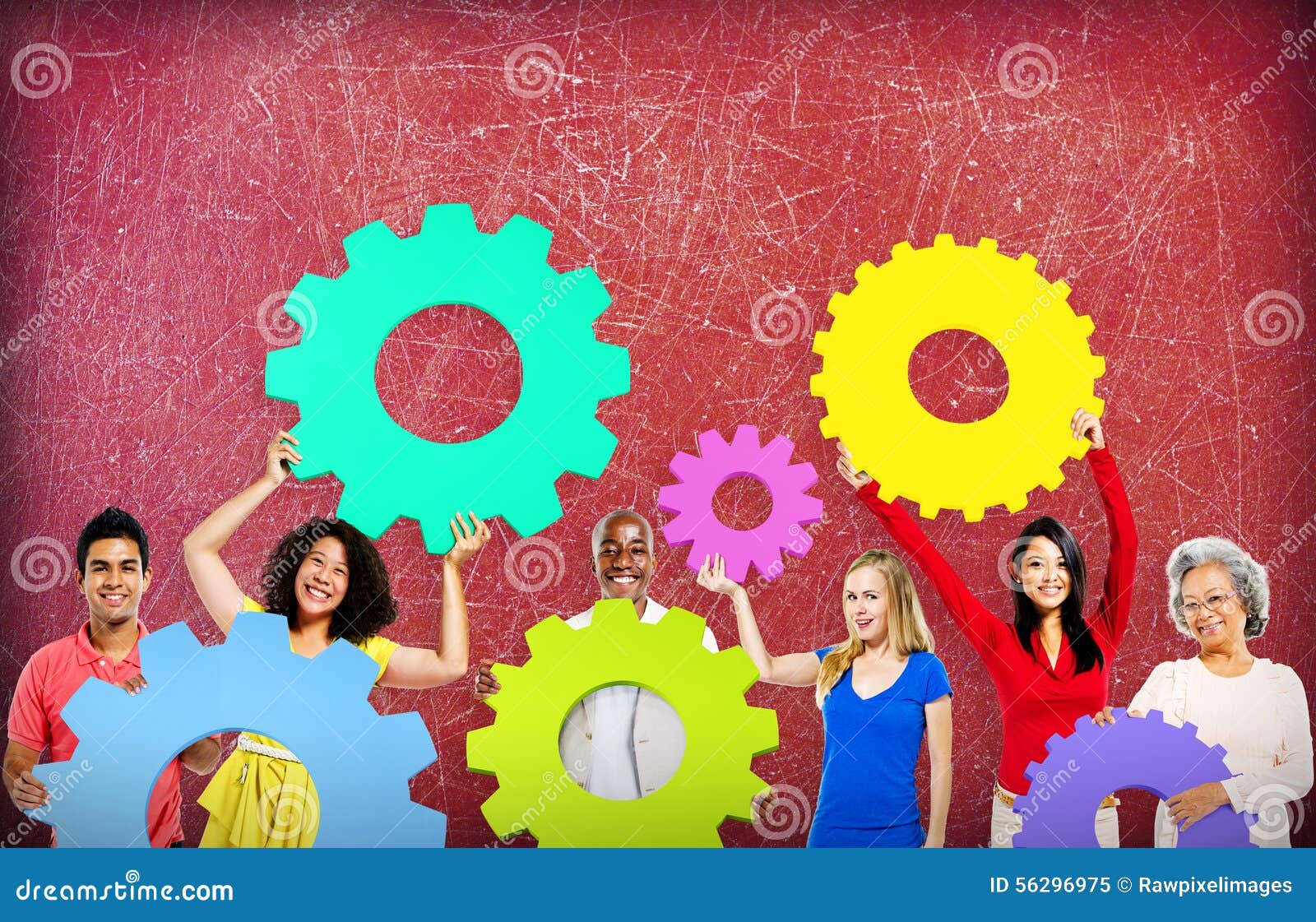 Gear Connection Collaboration Corporate Team Concept Stock Image ...