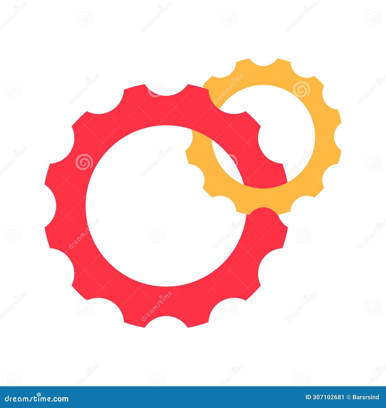 Gear Cooperation Connection Unity Team Stock Illustration ...