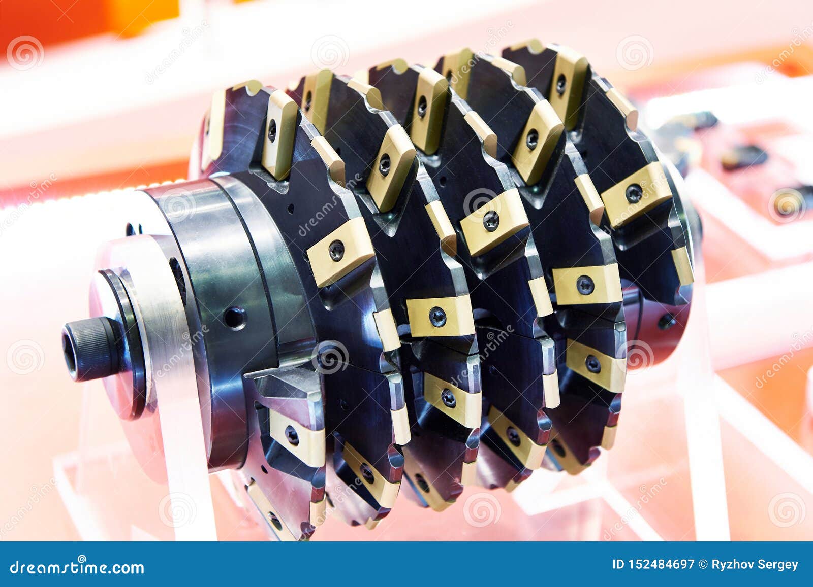 Gear-cutting hob mill stock image. Image of cutter, equipment - 152484697