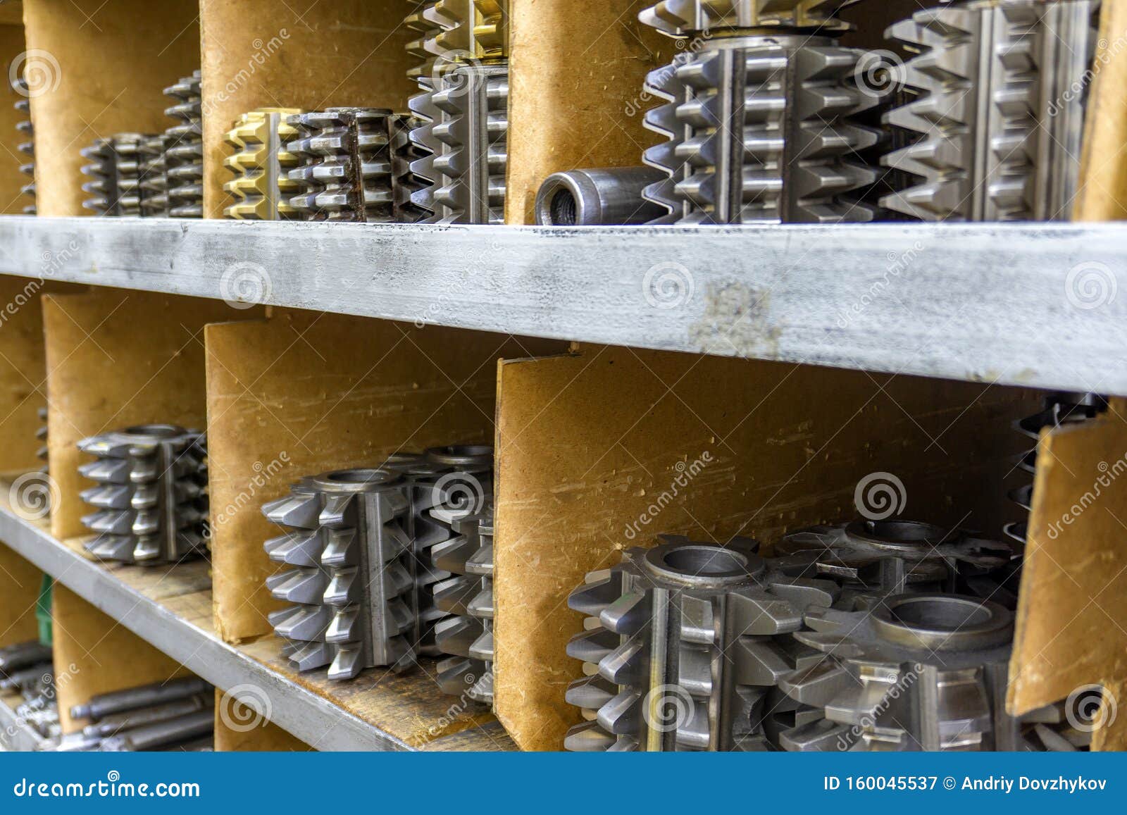 Gear Cutting Tool in a Warehouse in a Workshop, a Worm Cutter for Gear ...