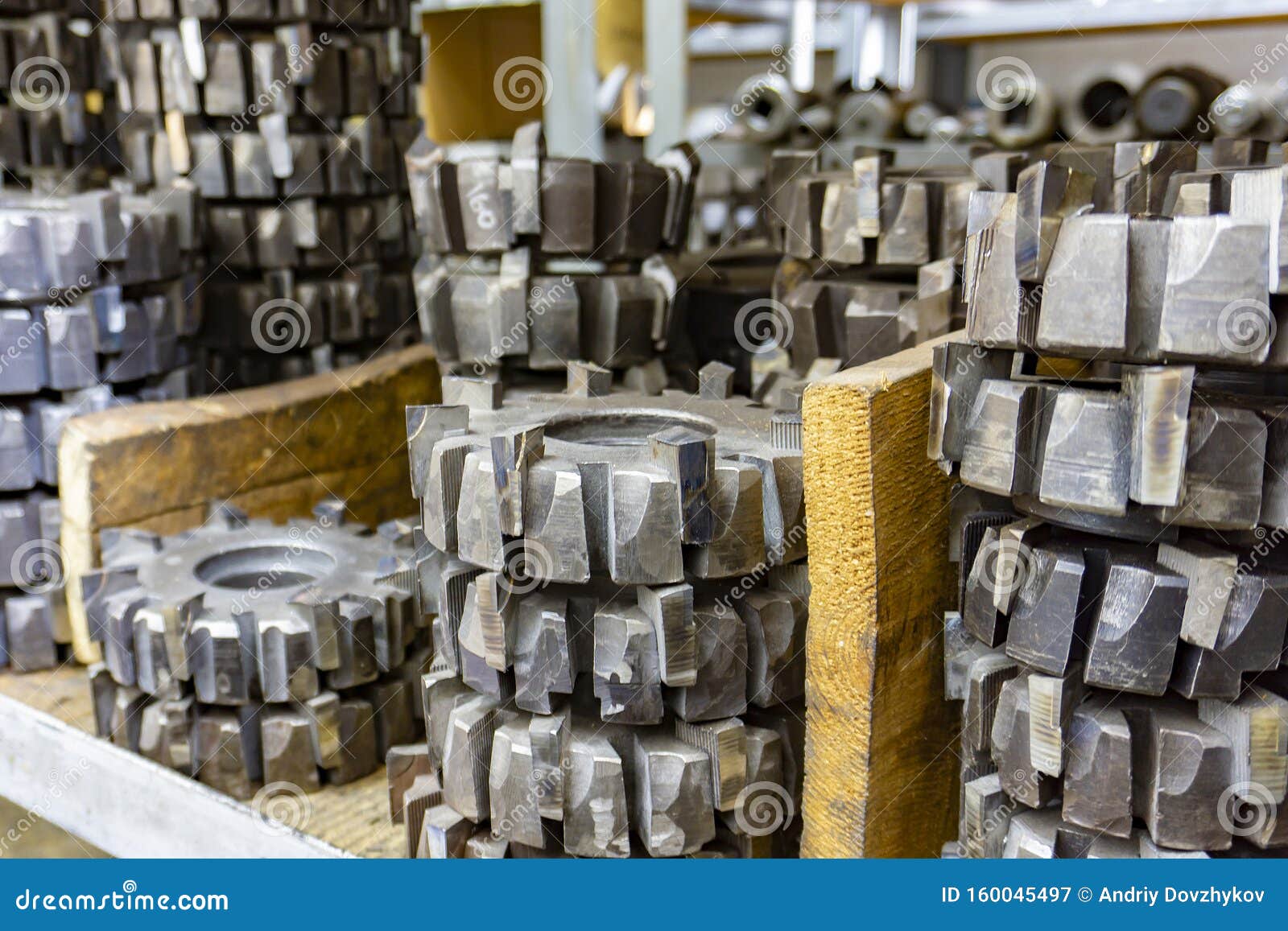 Gear Cutting Tool in a Warehouse in a Workshop, a Worm Cutter for Gear ...
