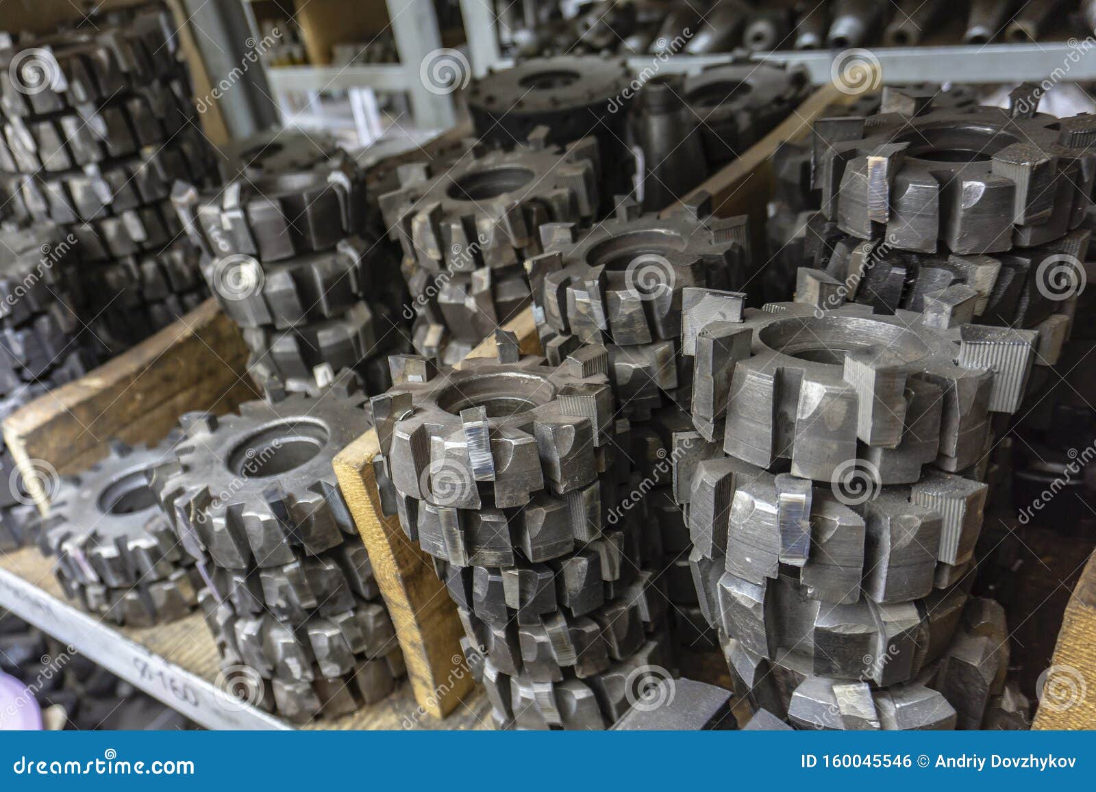 Gear Cutting Tool in a Warehouse in a Workshop, a Worm Cutter for Gear ...