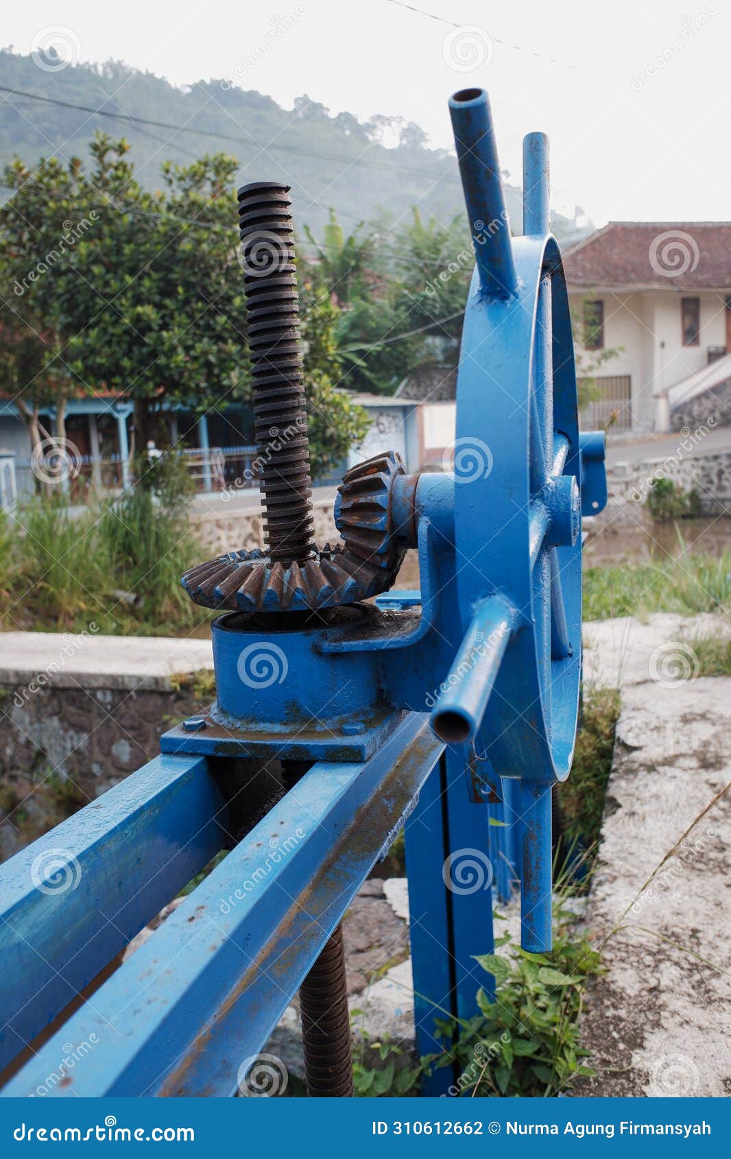 A Gear or Driving Wheel for a River Dam for Irrigating Rice Fields ...
