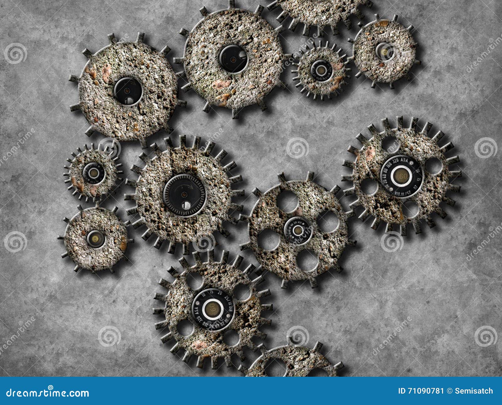 Gear Elements, Organization Business Concept Stock Illustration ...