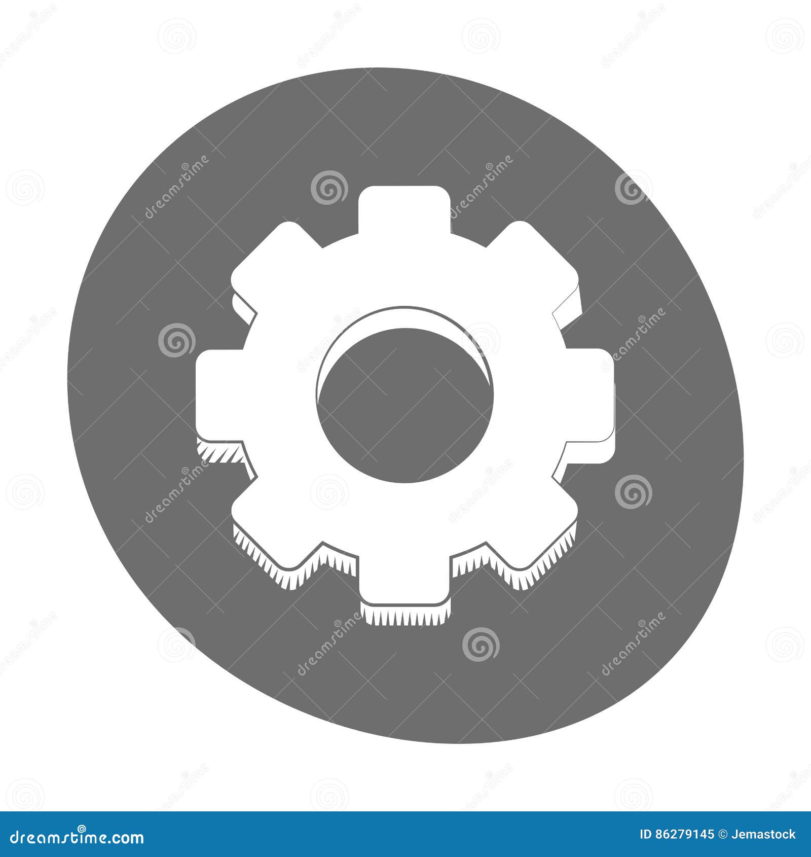 Gear Engineer Work Cooperation Icon Color Stock Vector - Illustration ...