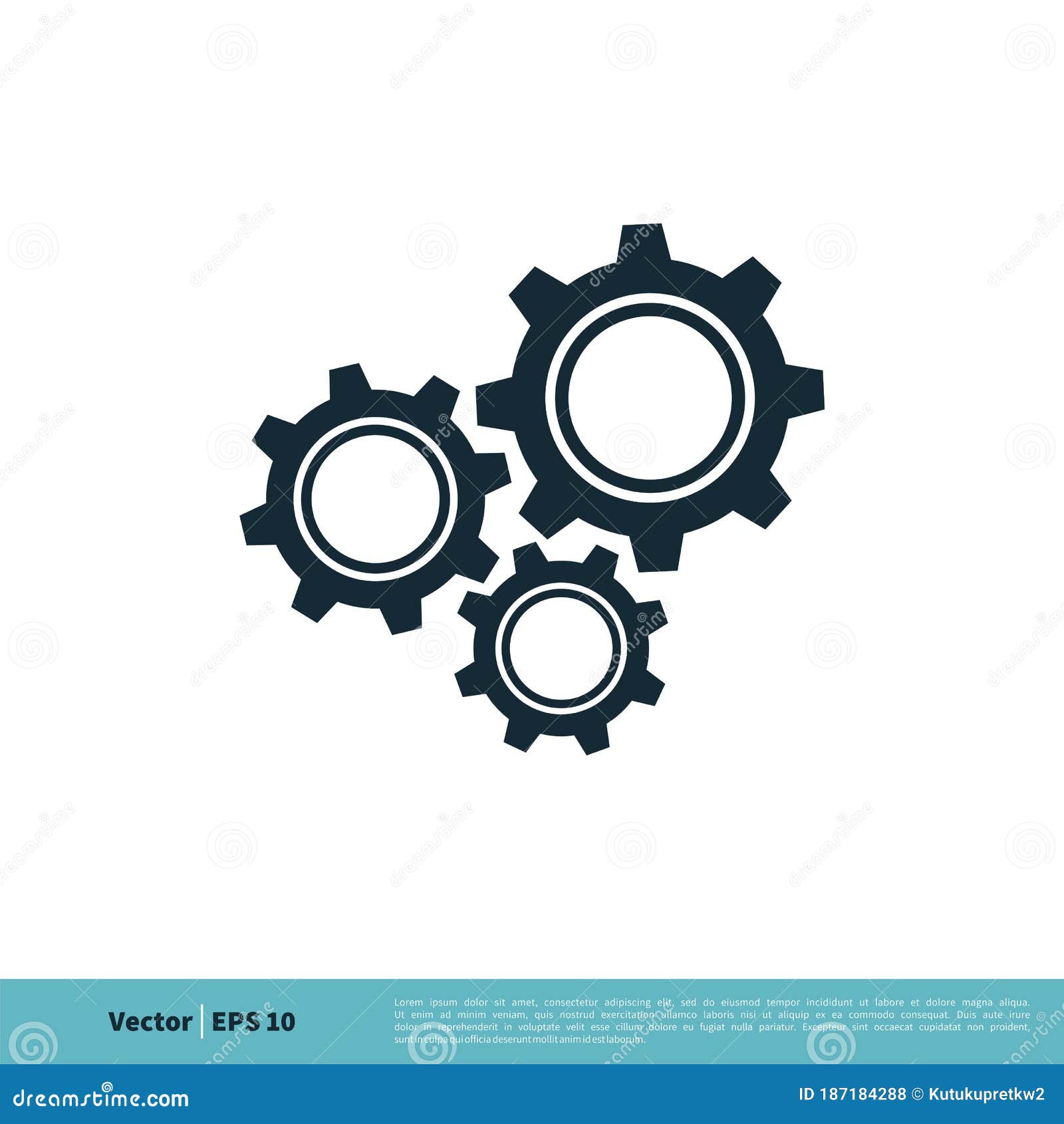 Gear Engineering Icon Vector Logo Template Illustration Design. Vector ...