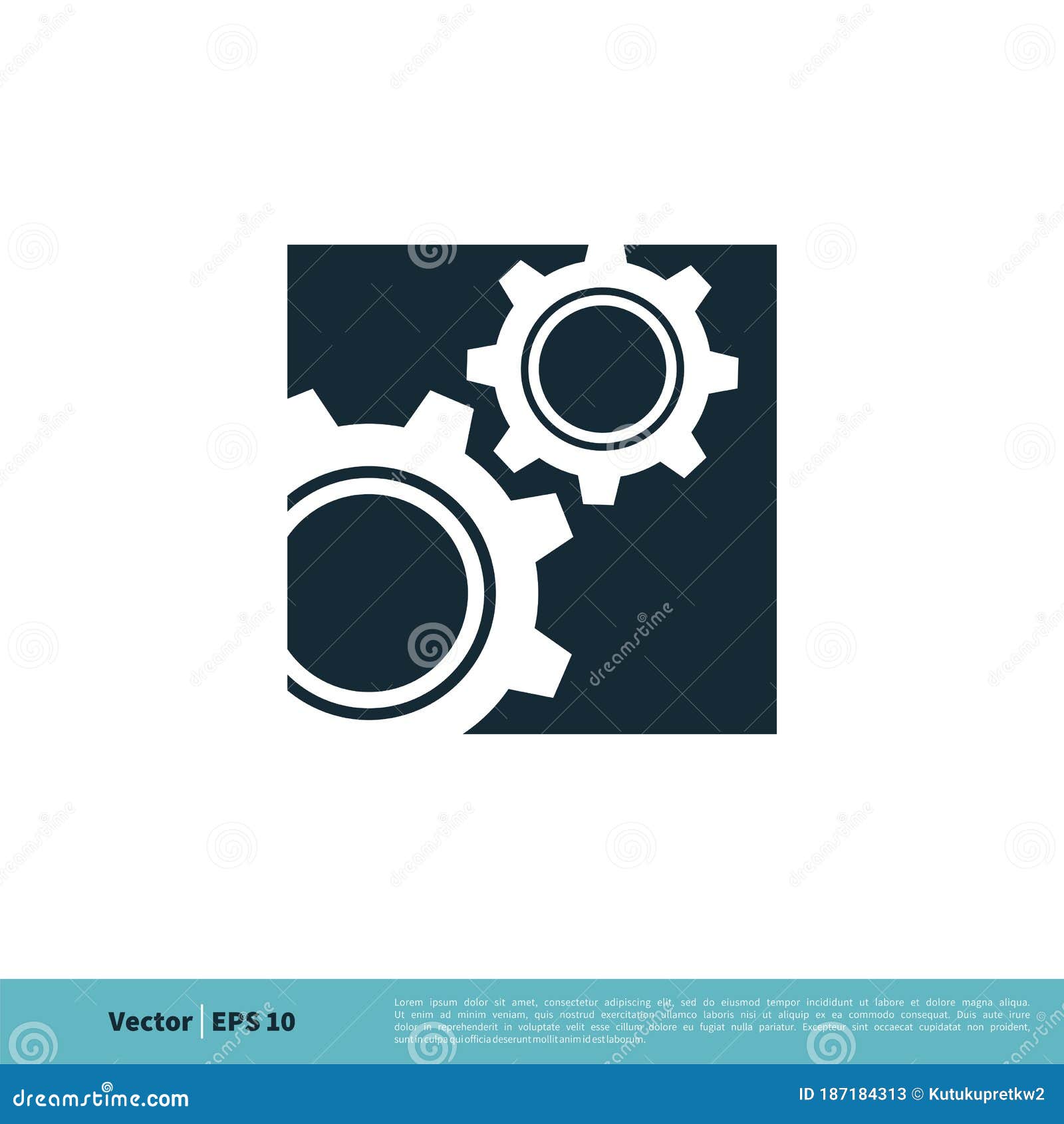 Gear Engineering Icon Vector Logo Template Illustration Design. Vector ...