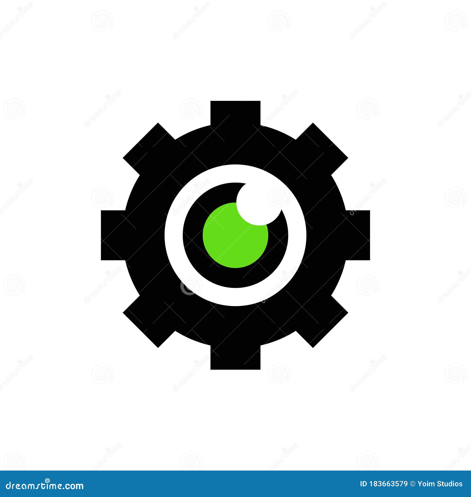 Gear Eye Vector Design Template Illustration Stock Vector ...