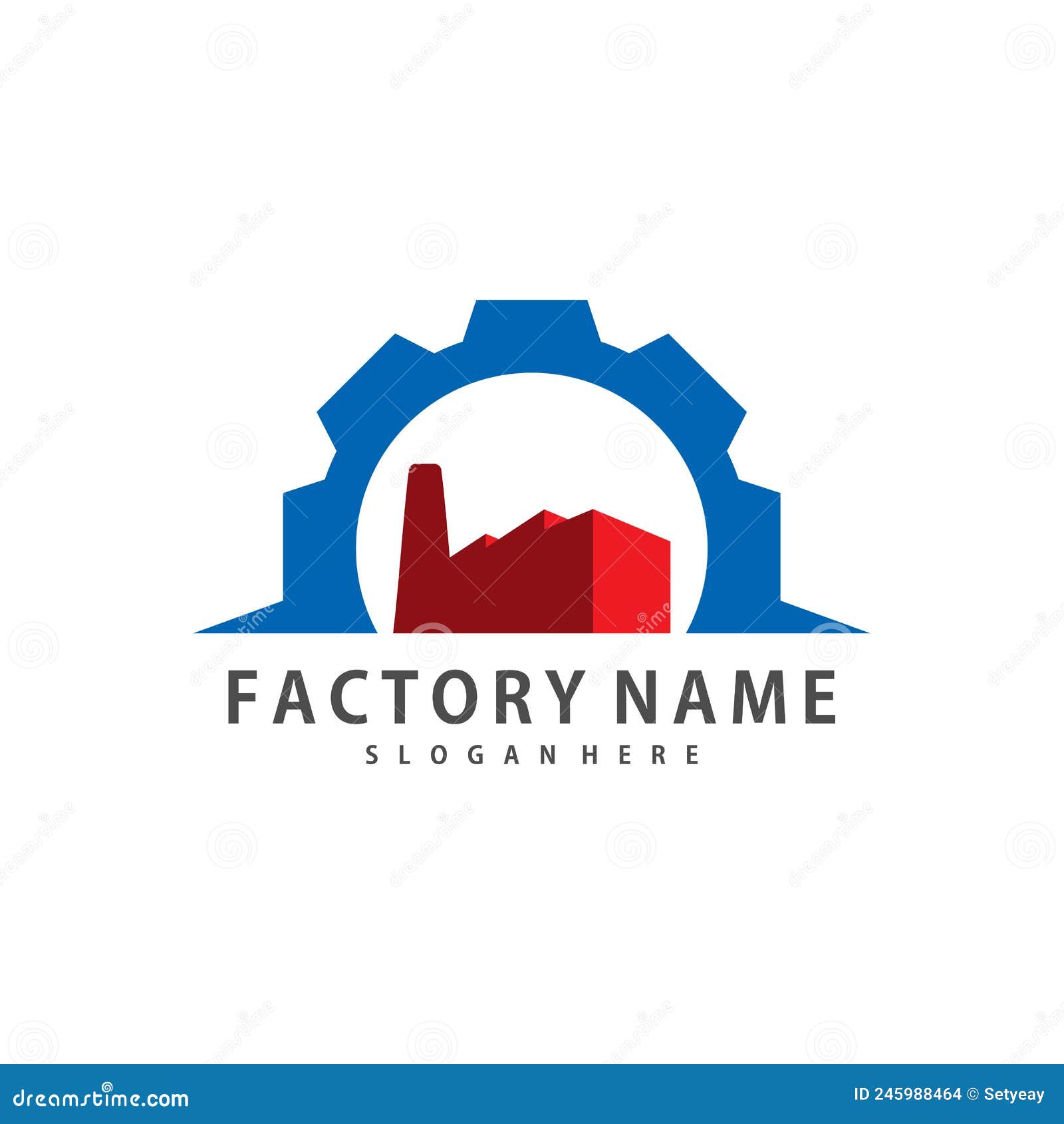 Gear Factory Logo Design Vector, Creative Factory Logo Design Template ...