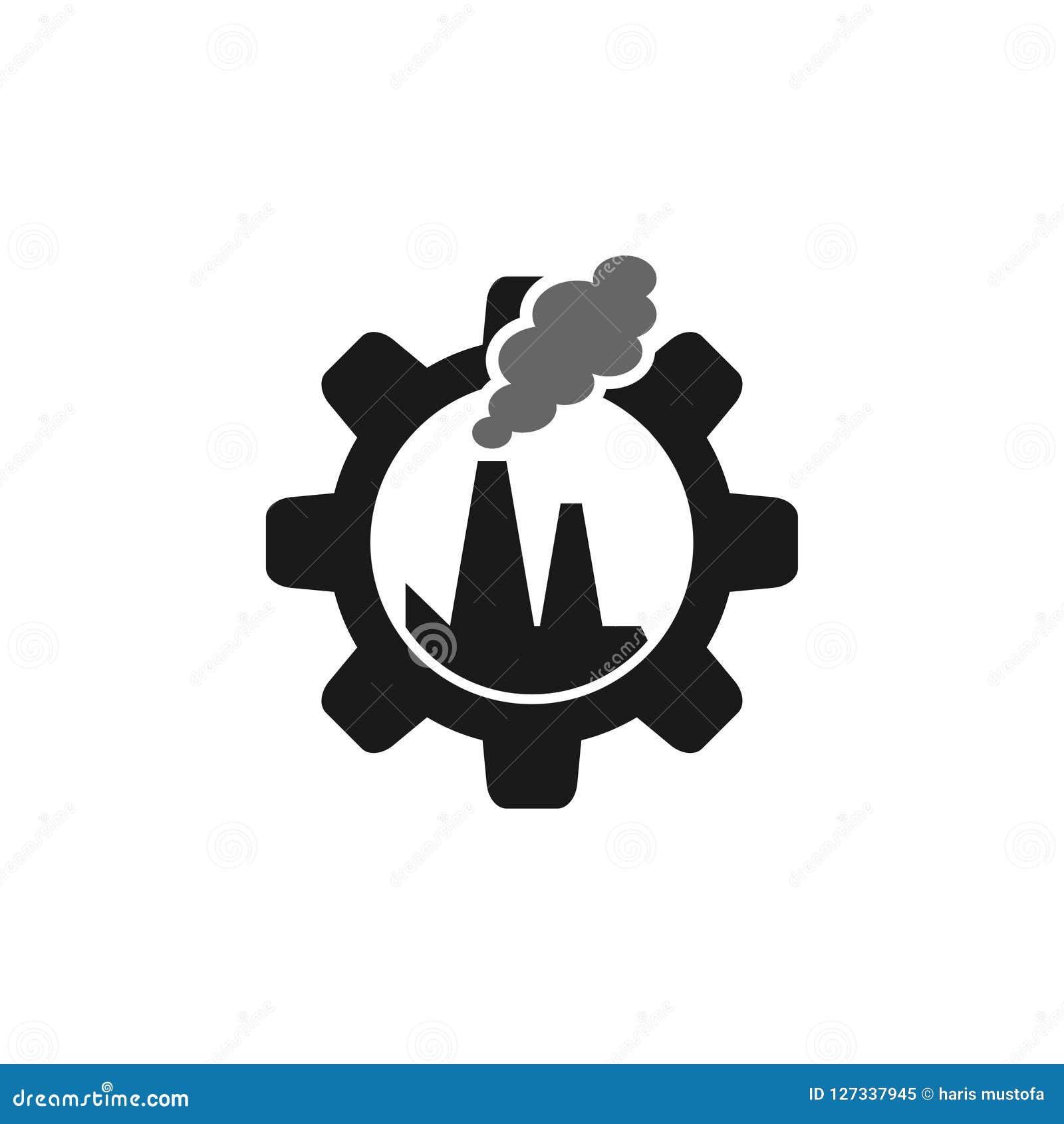 Gear Factory Logo Icon Design Template Isolated Stock Vector ...