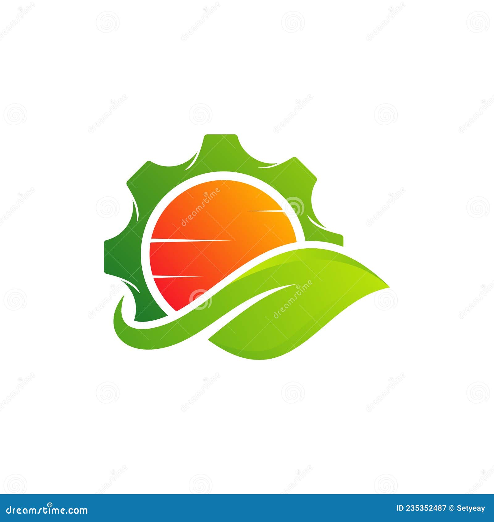 Gear Farm Logo Design Vector Template. Farm Logo Concept Stock ...
