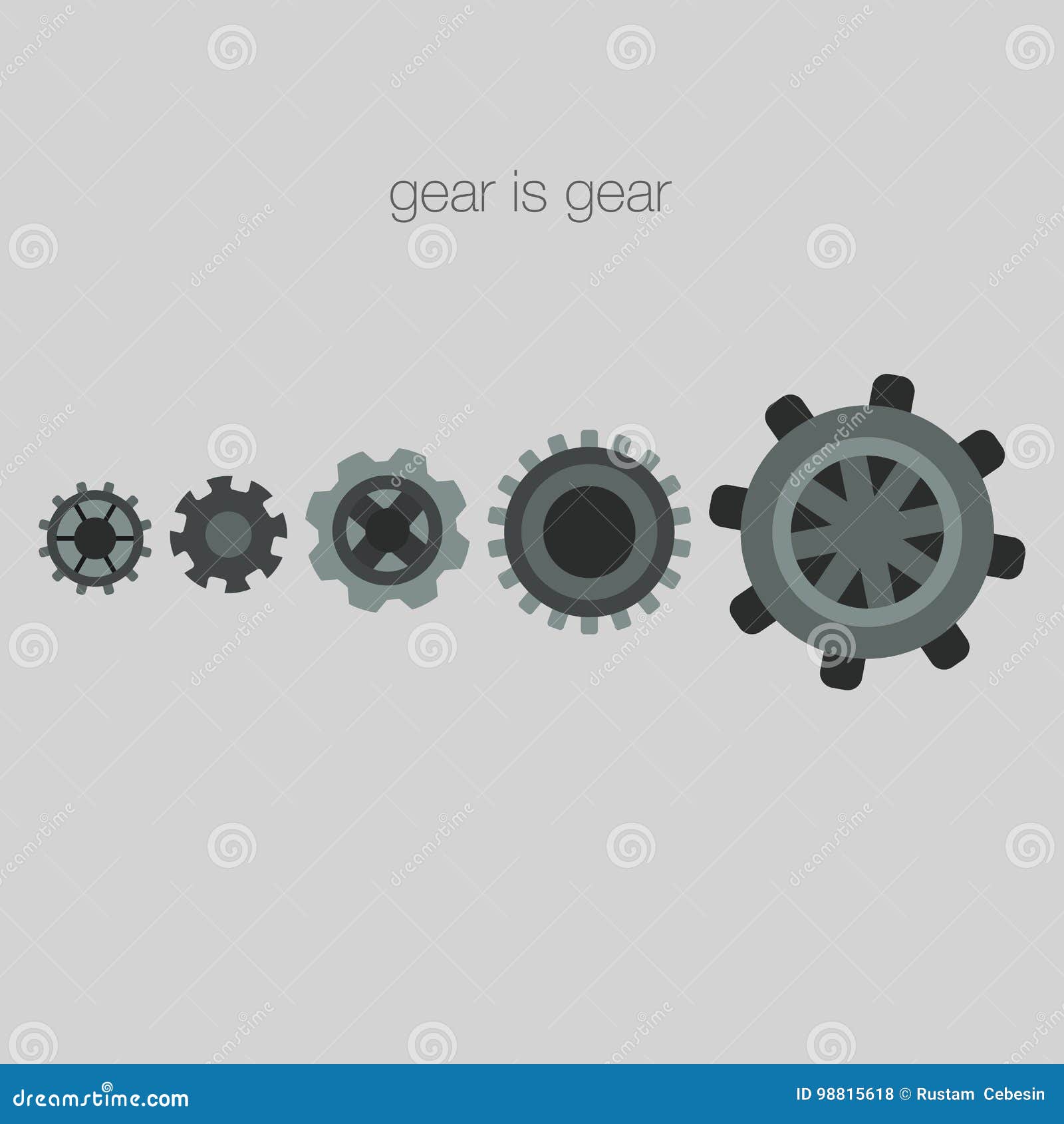 Gear Flat vector stock vector. Illustration of symbol - 98815618