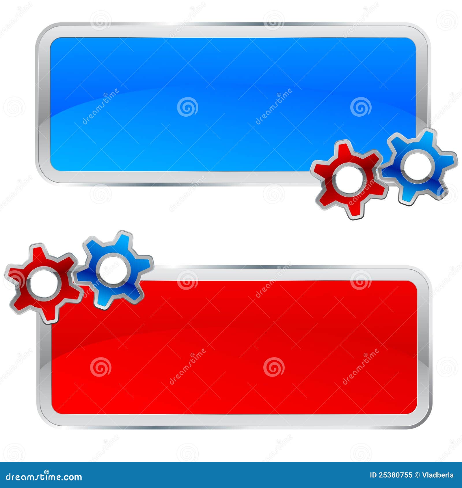 Gear frame set stock vector. Illustration of pointer - 25380755