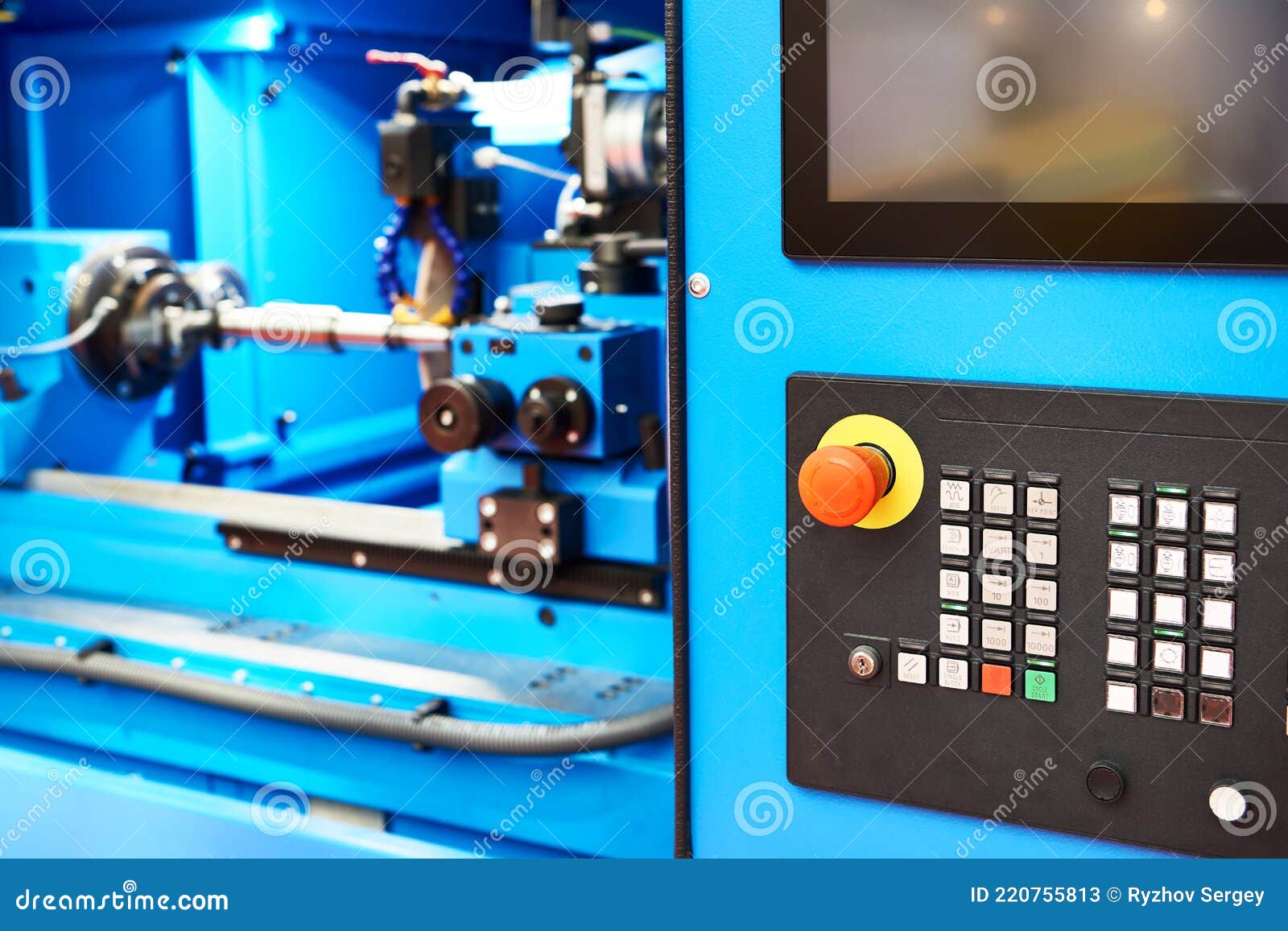 Gear grinding machine CNC stock image. Image of precision - 220755813