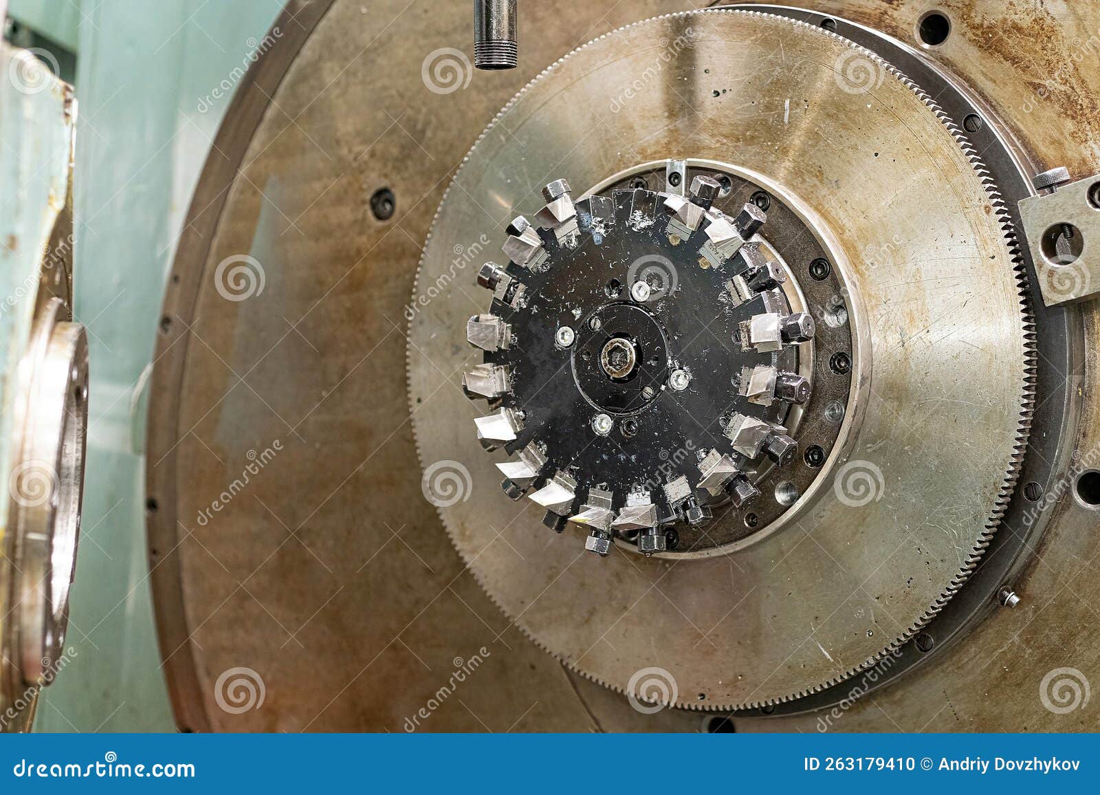 Gear Head with Cutters for Making Gears on a Gear Cutting Machine Stock ...