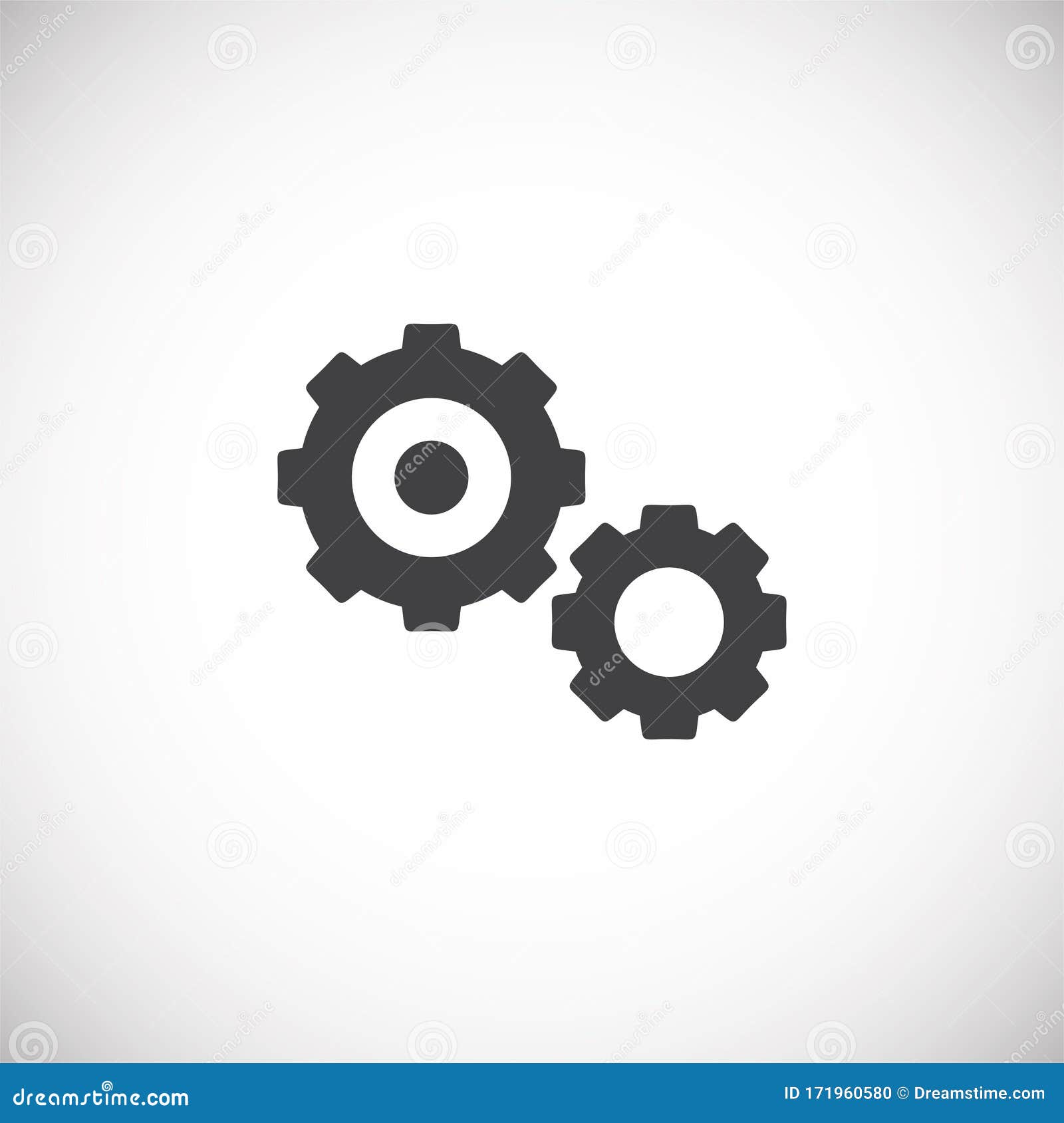 Gear Icon on Background for Graphic and Web Design. Creative ...