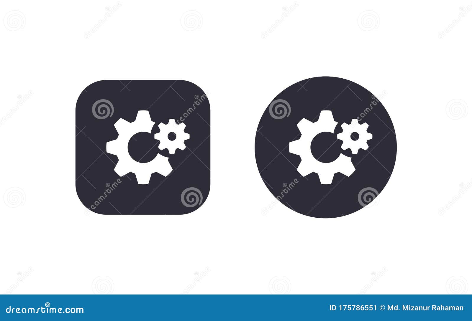 Gear Icon Button Vector Illustration Scalable Vector Design Stock ...