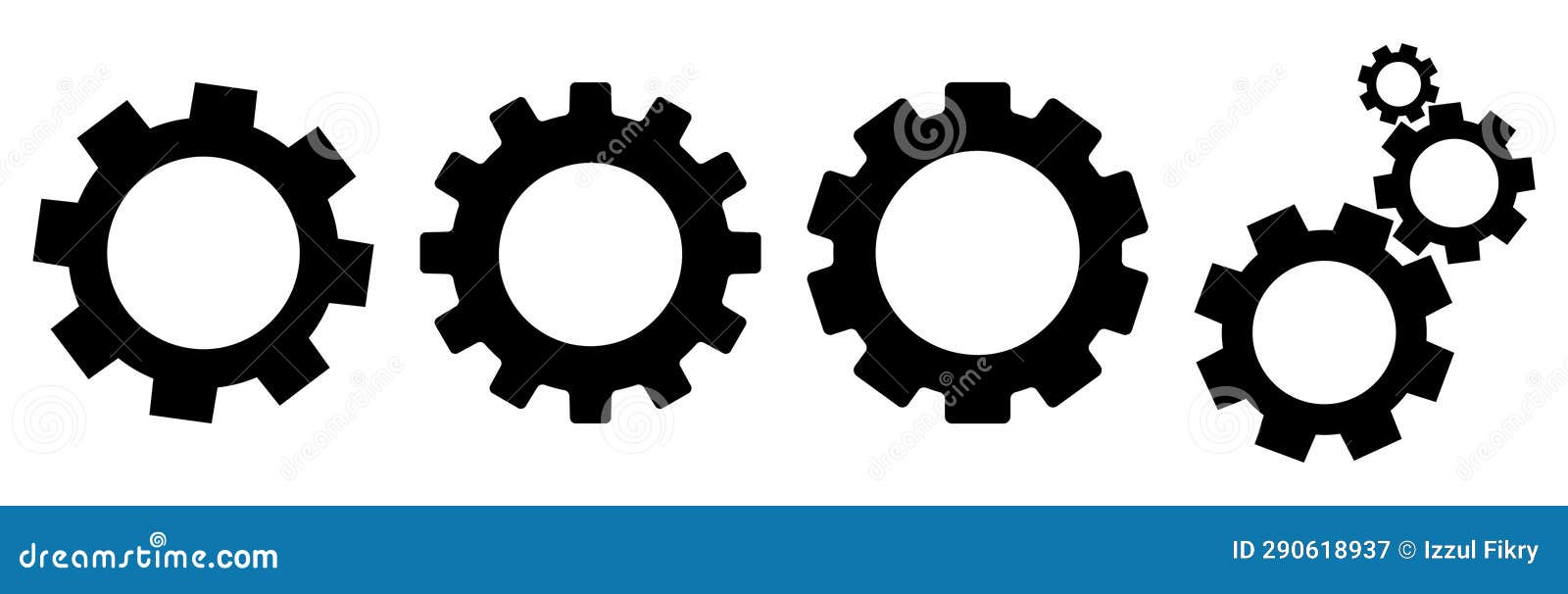 Gear Icon for Configuration Setting Stock Vector - Illustration of ...