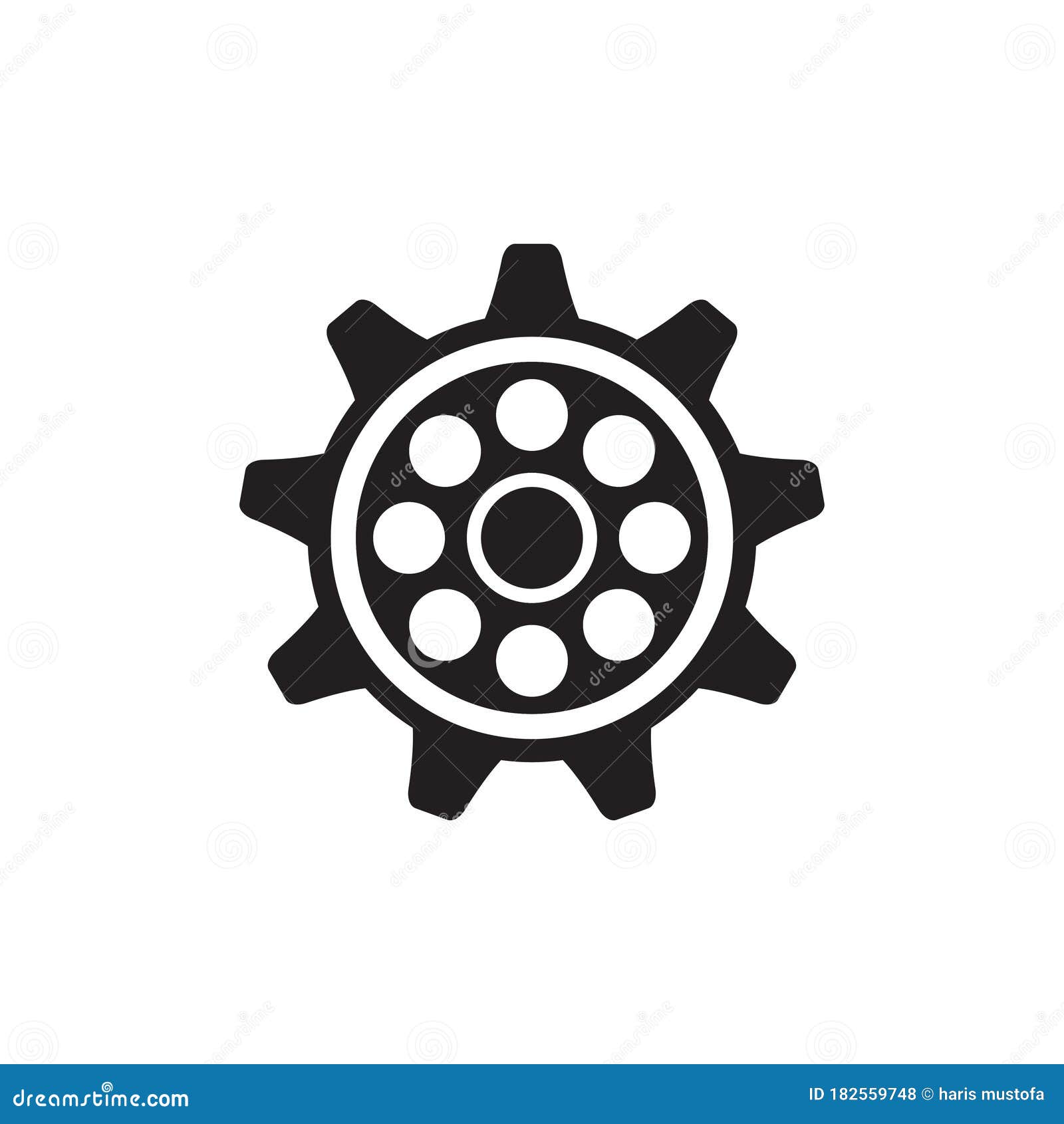 Gear Icon Design Template Vector Isolated Stock Vector - Illustration ...