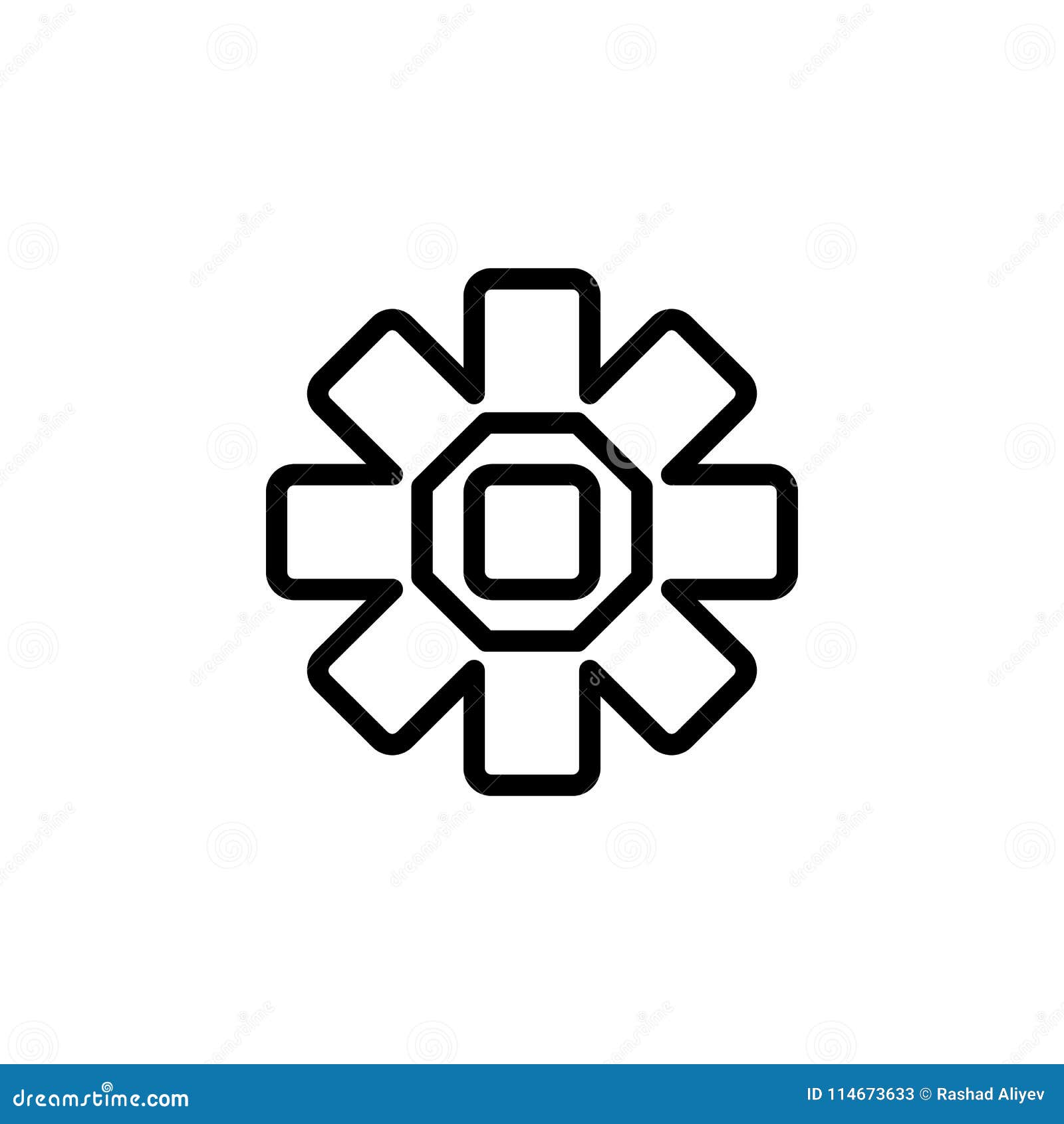 Gear Icon. Element of Minimalistic Icons for Mobile Concept and Web ...