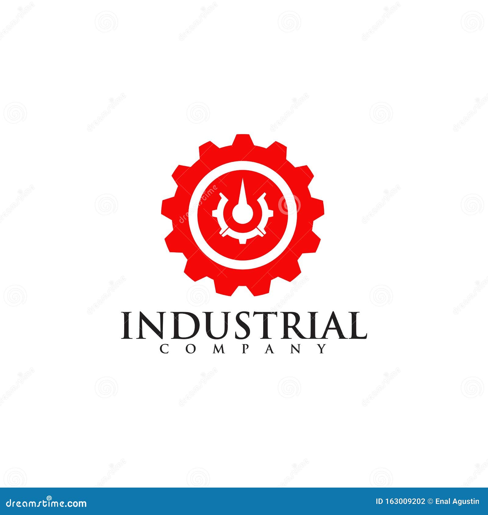 Gear Icon Logo Design for Industrial Company Stock Vector ...