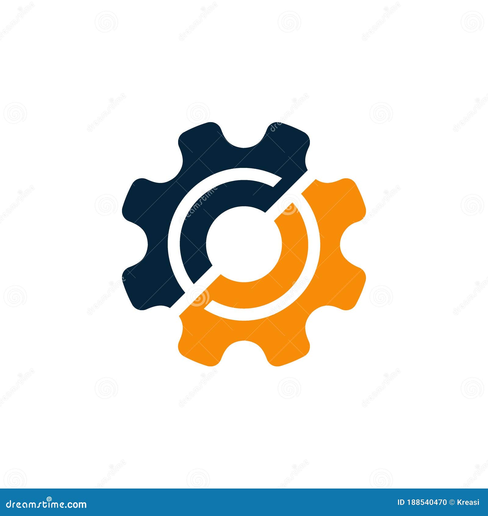 Gear Icon Logo Vector Design Stock Vector - Illustration of technology ...