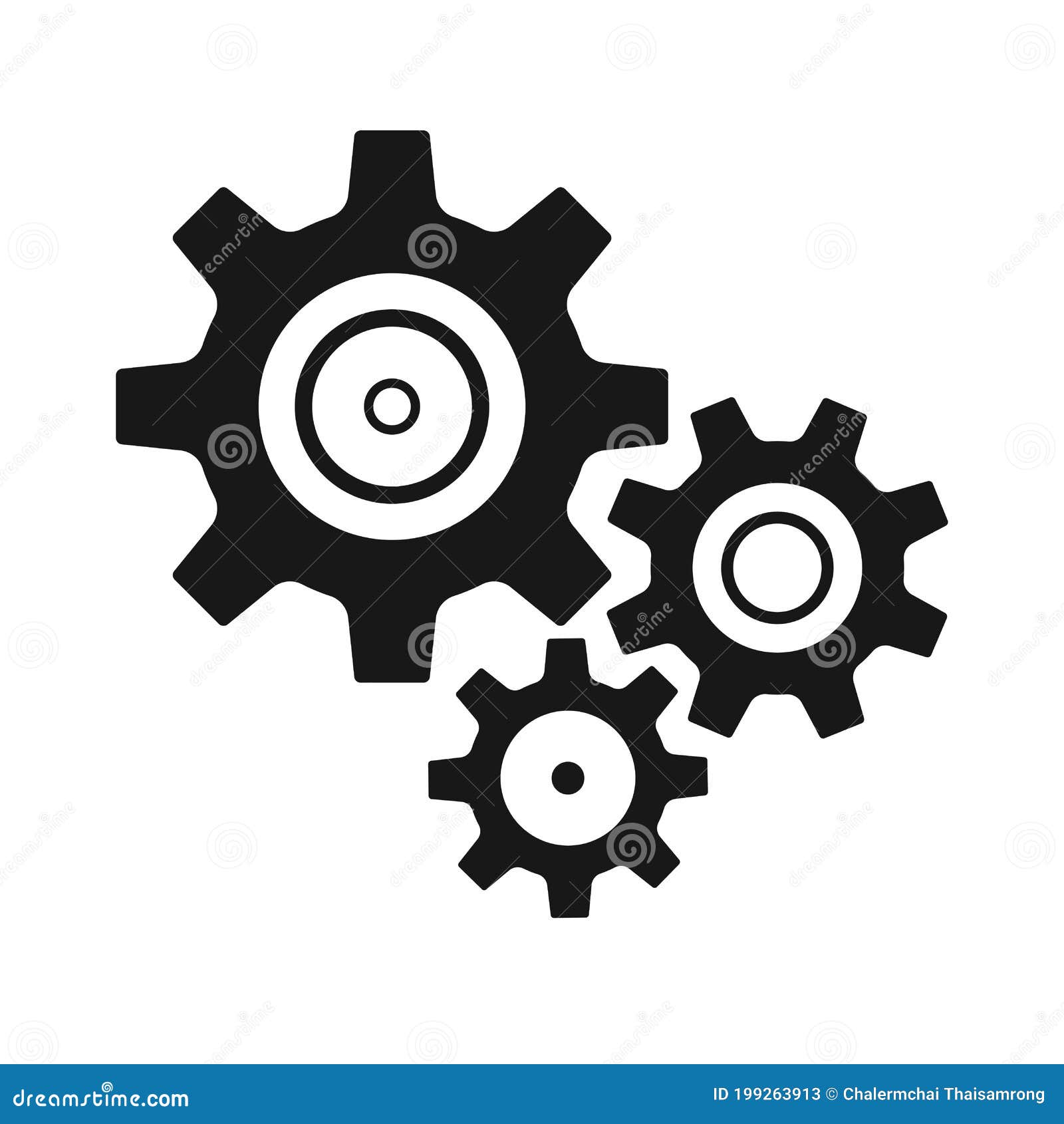 Gear Icon. Machinery Industry Technology,Collaboration and ...