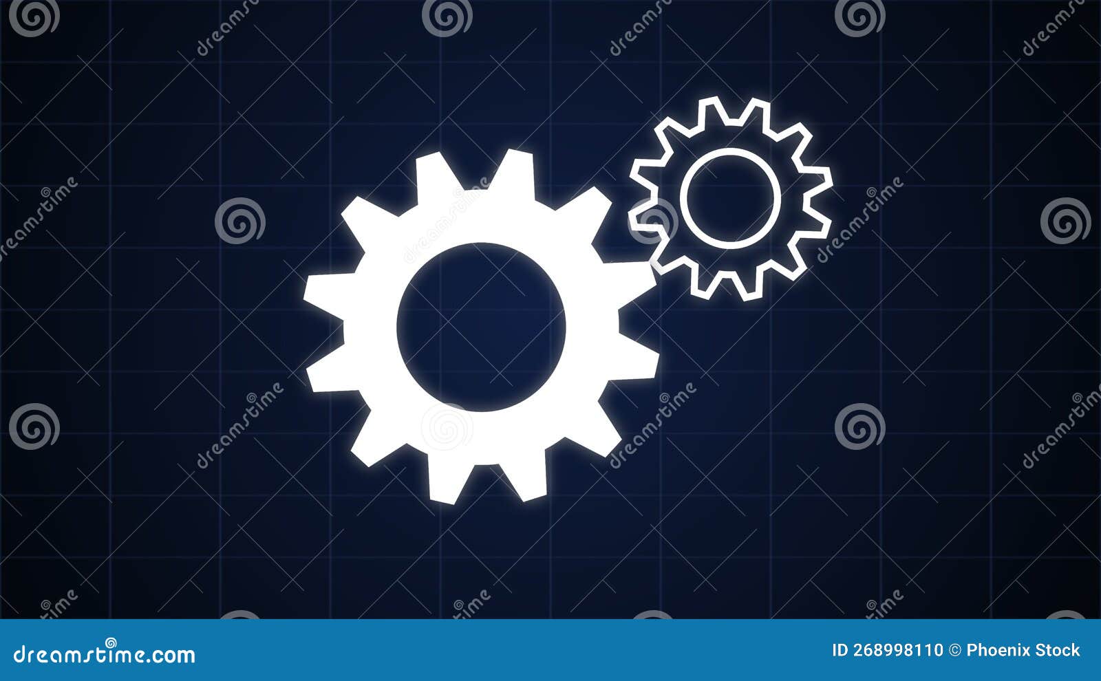 Gear Icon. Simple Gear Icon Isolated. Stock Illustration - Illustration ...