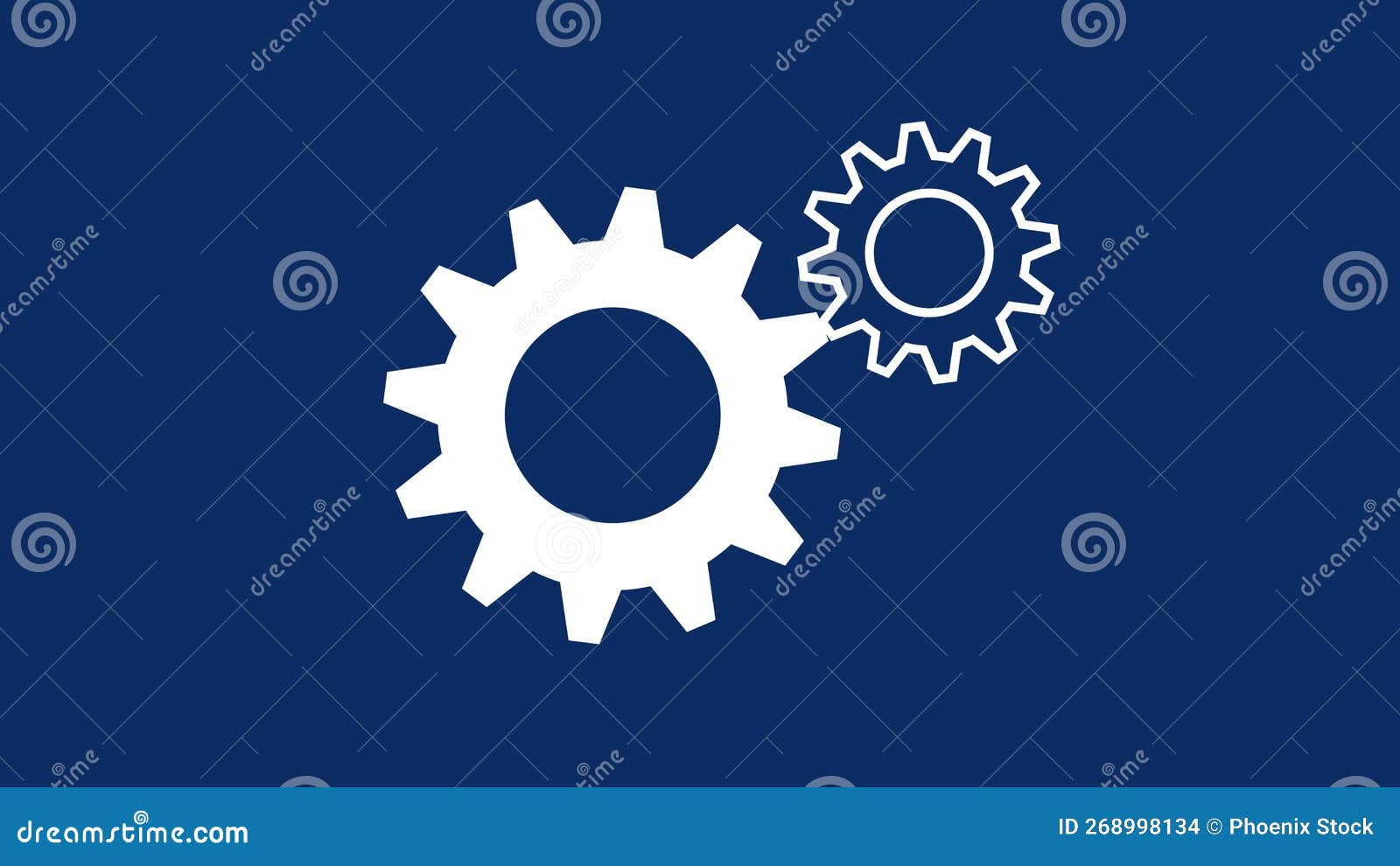 Gear Icon. Simple Gear Icon Isolated. Stock Illustration - Illustration ...