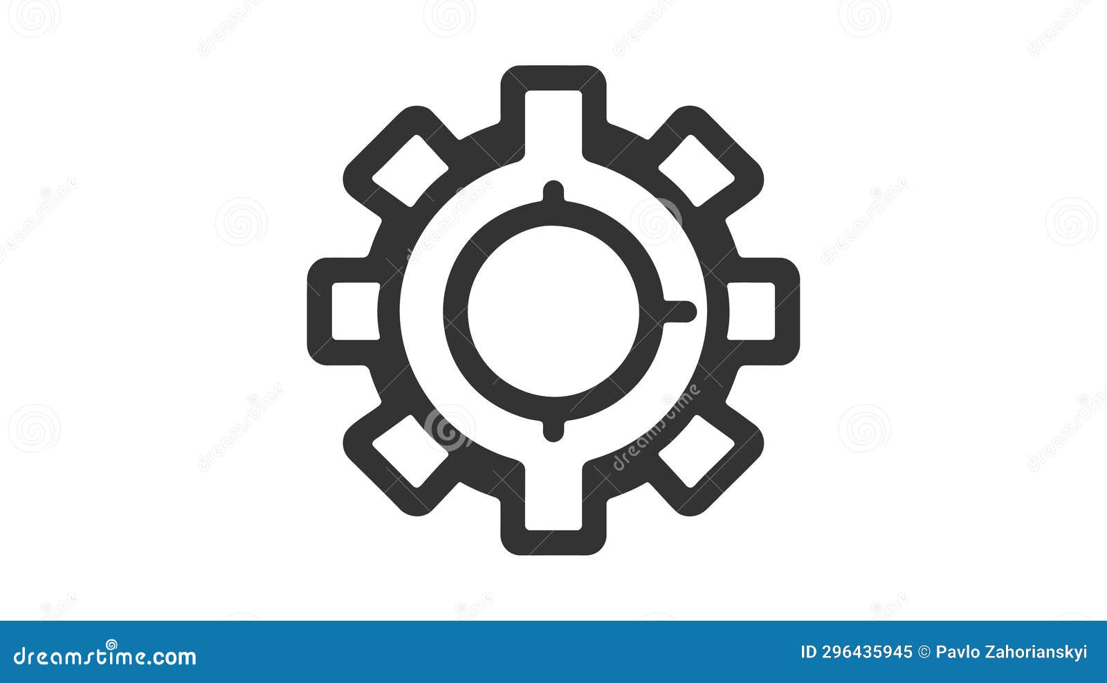 Gear Icon Template Color Editable. Gear Symbol Vector Sign Isolated on ...