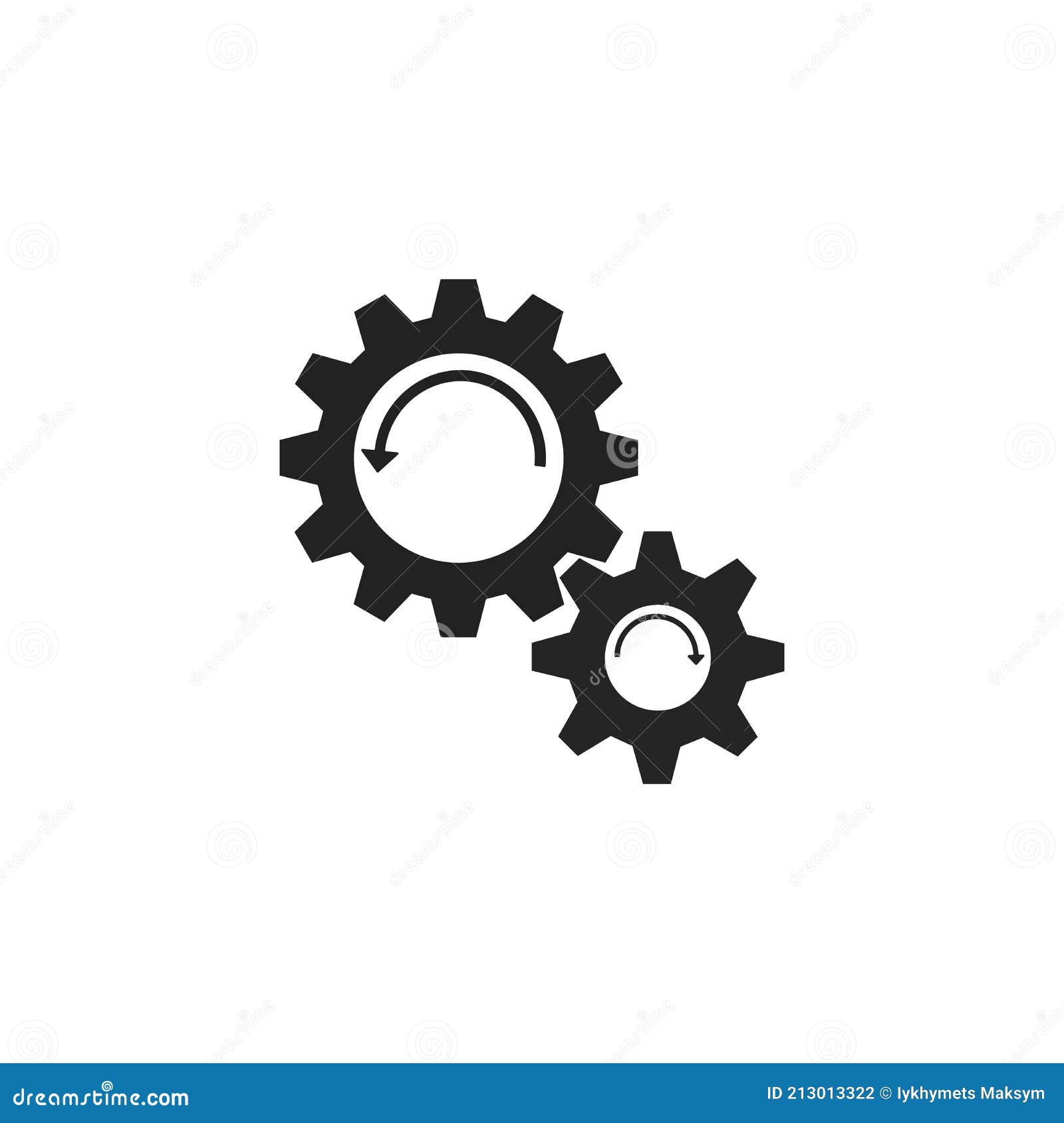 Gear Icon Template. Gear Symbol Vector Sign Isolated on White ...