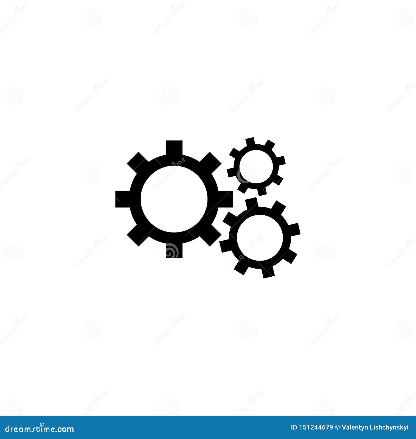 Gear Icon. Vector Sign Symbol Isolated on White Background EPS10 Stock ...